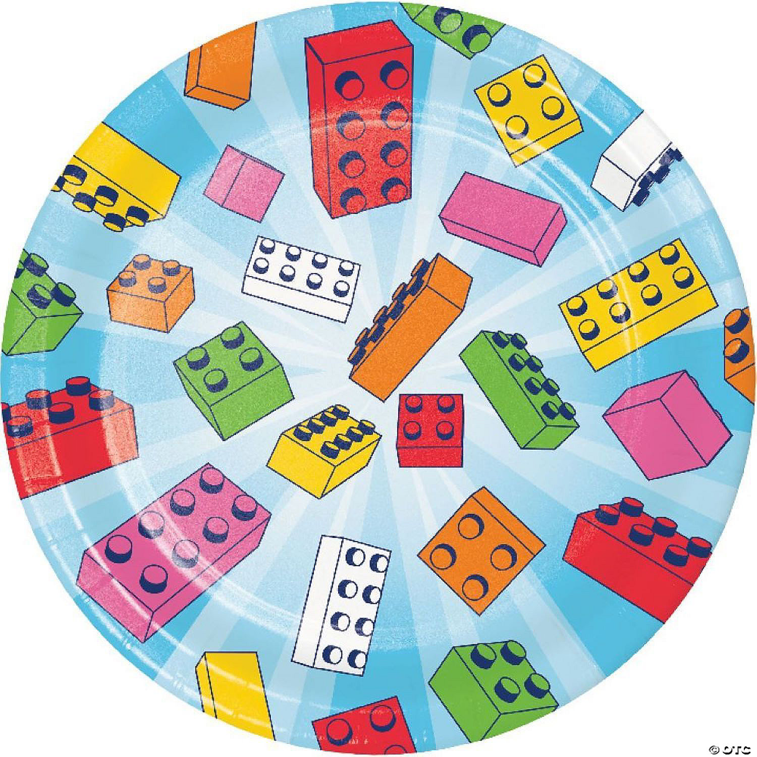 Block Bash Toy Blocks Dessert Plates, 24 ct | Oriental Trading