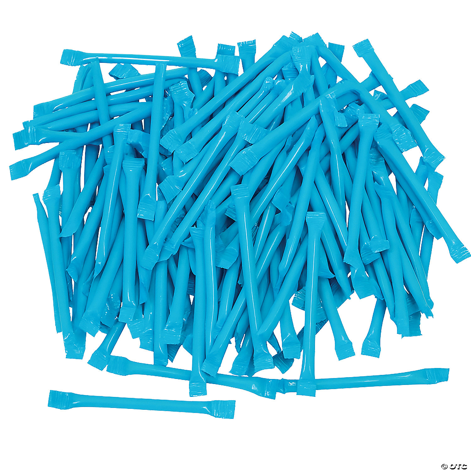 Blue Candy-Filled Straws