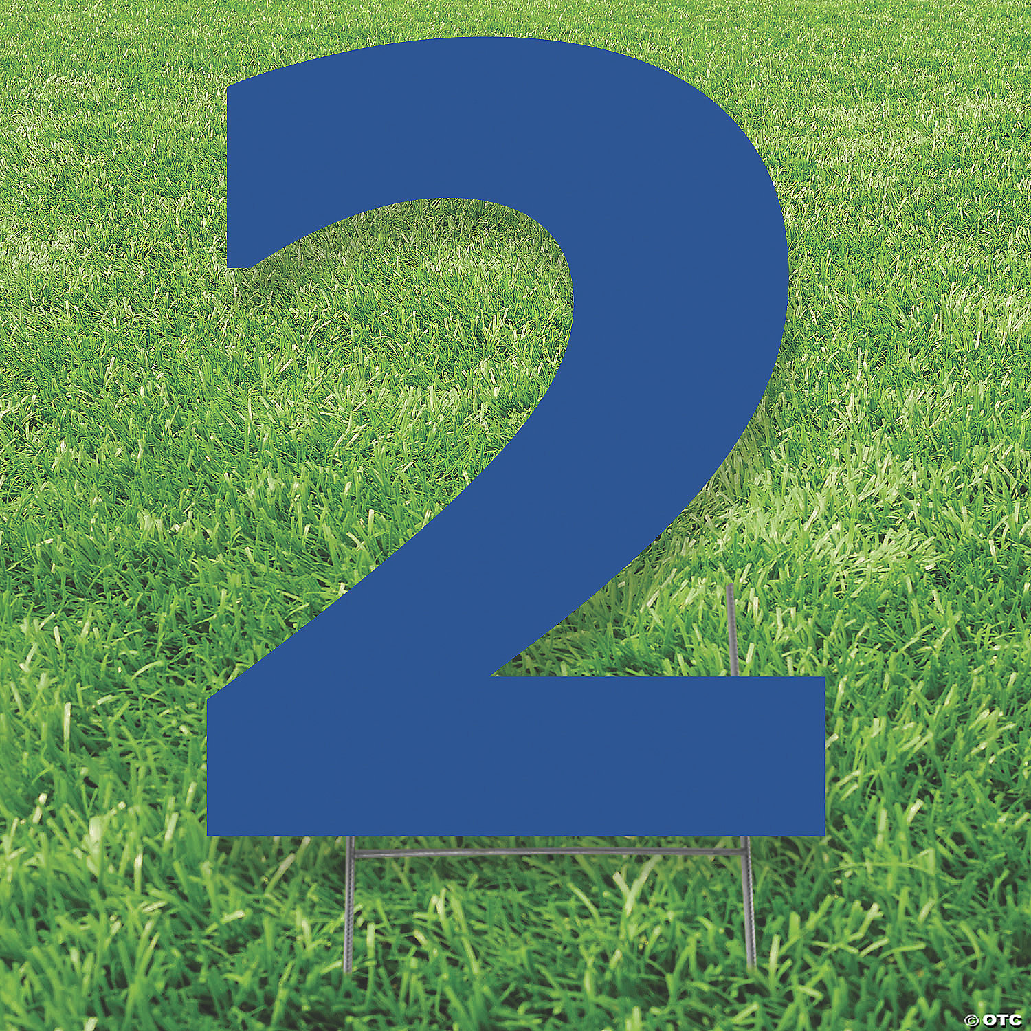 Blue Number 2 Yard Sign | Oriental Trading