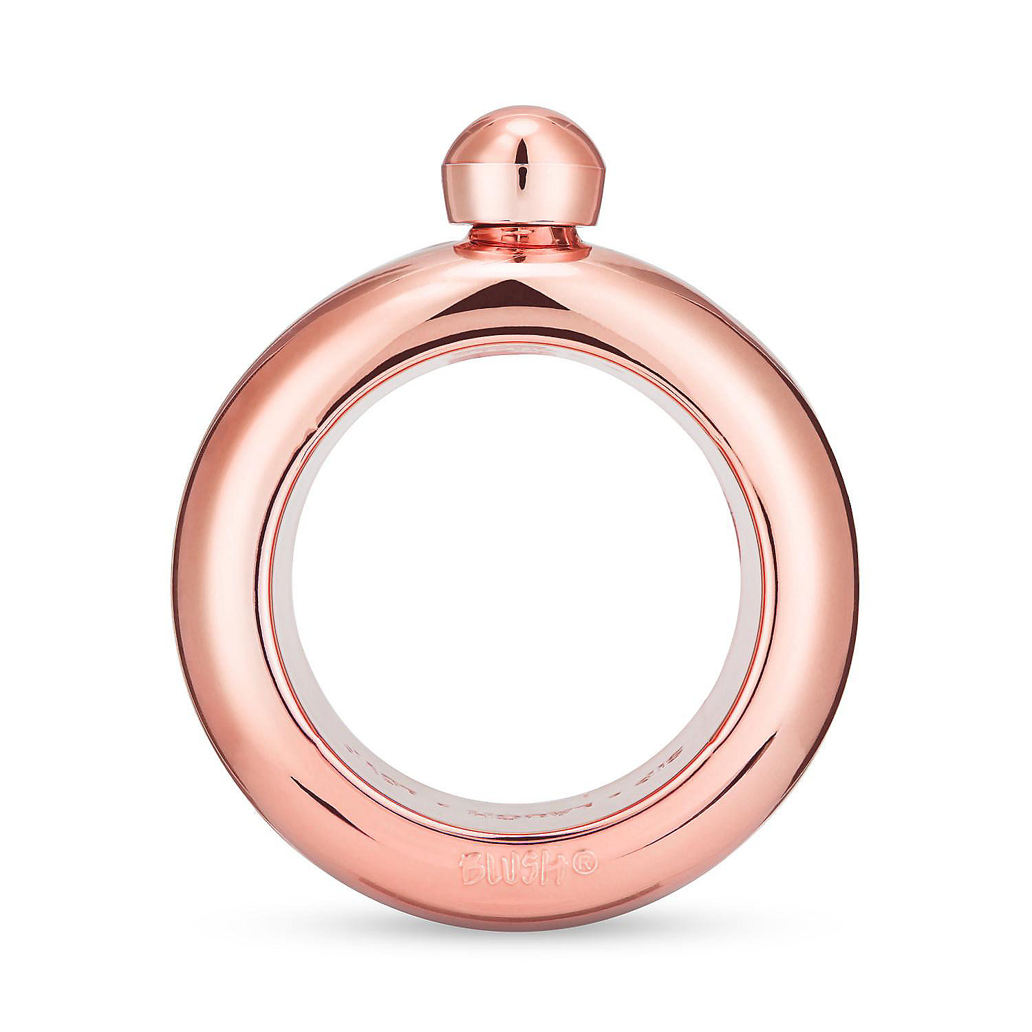 Blush Rose Gold Plastic Bangle Flask by Blush | Oriental Trading