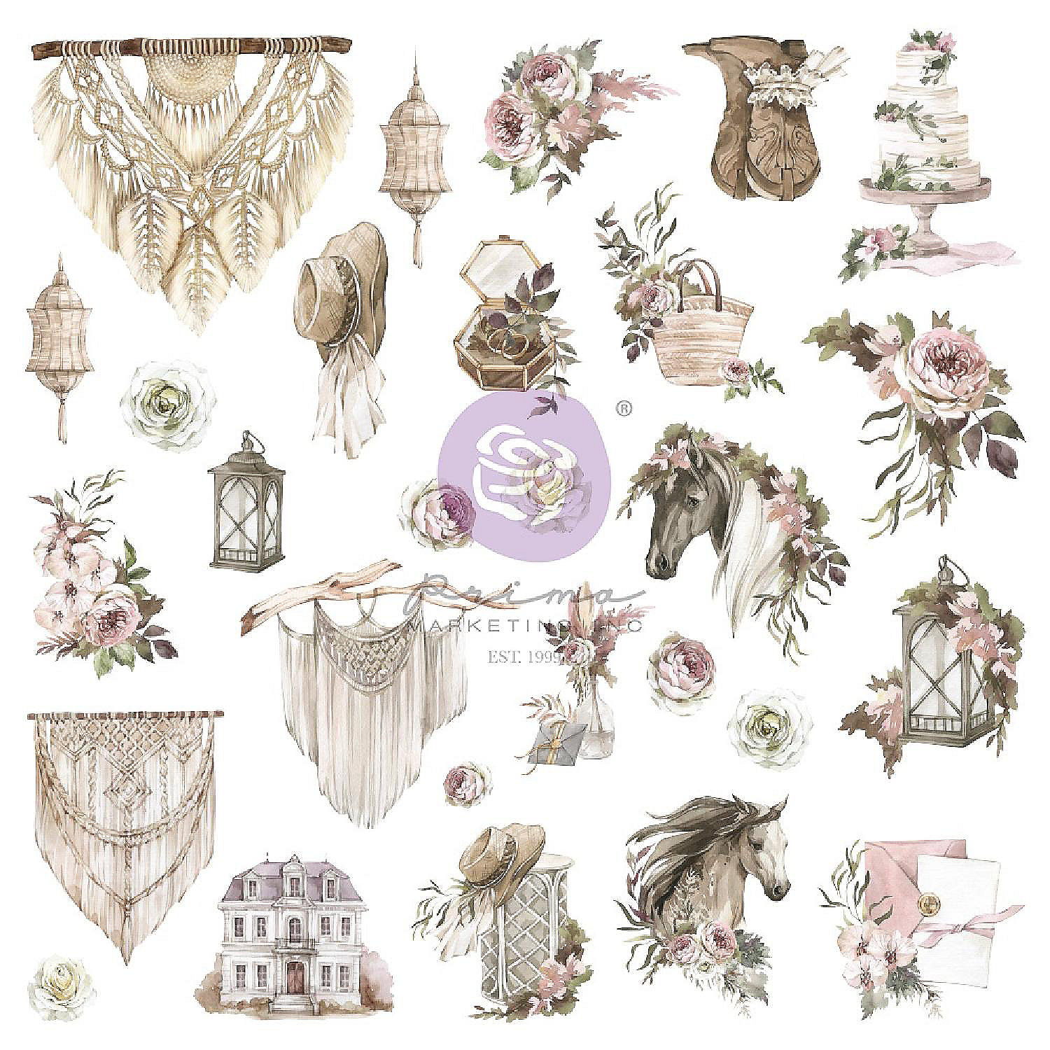 Bohemian Heart Cardstock Ephemera-56/Pkg