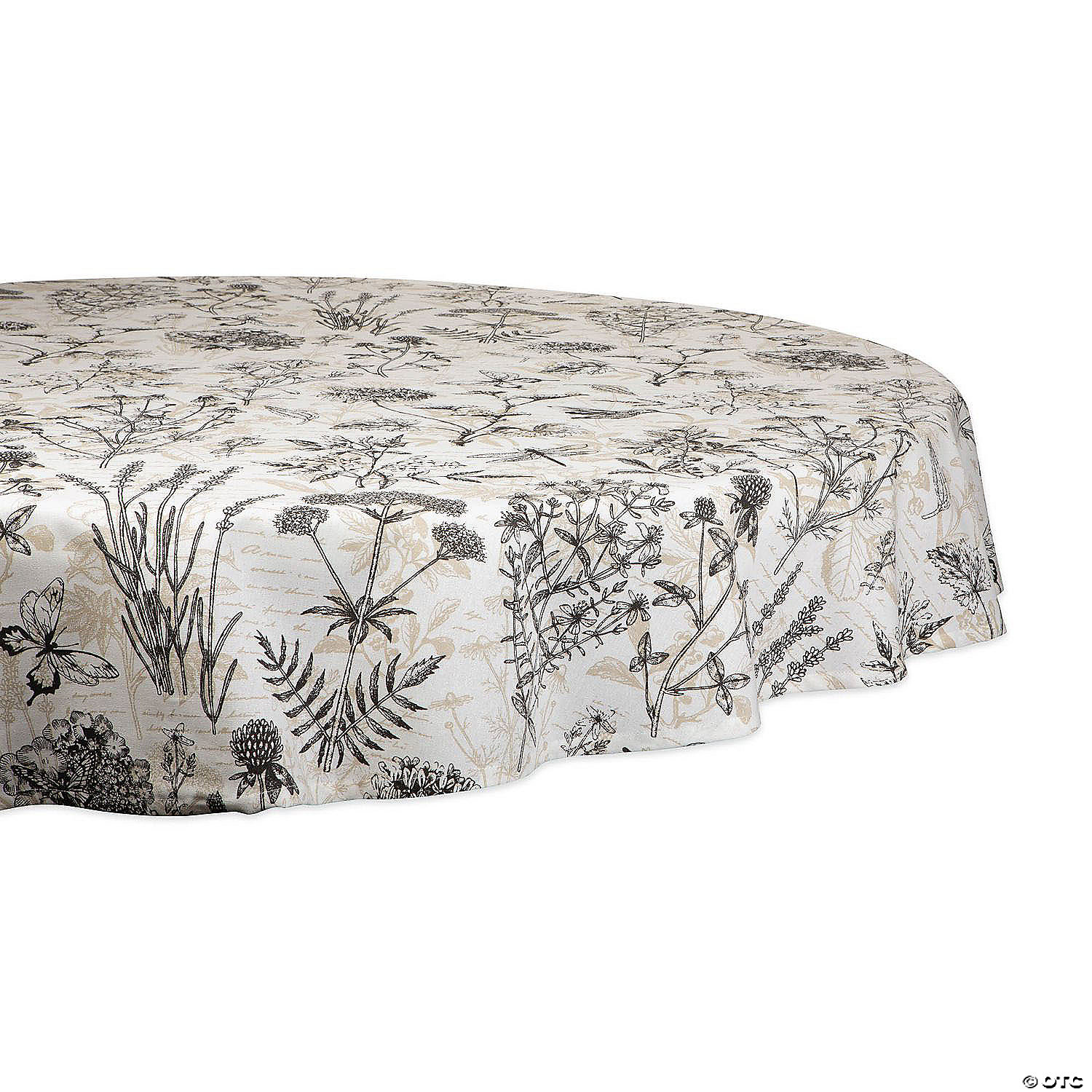 Botanical Print Tablecloth 70 Round | Oriental Trading