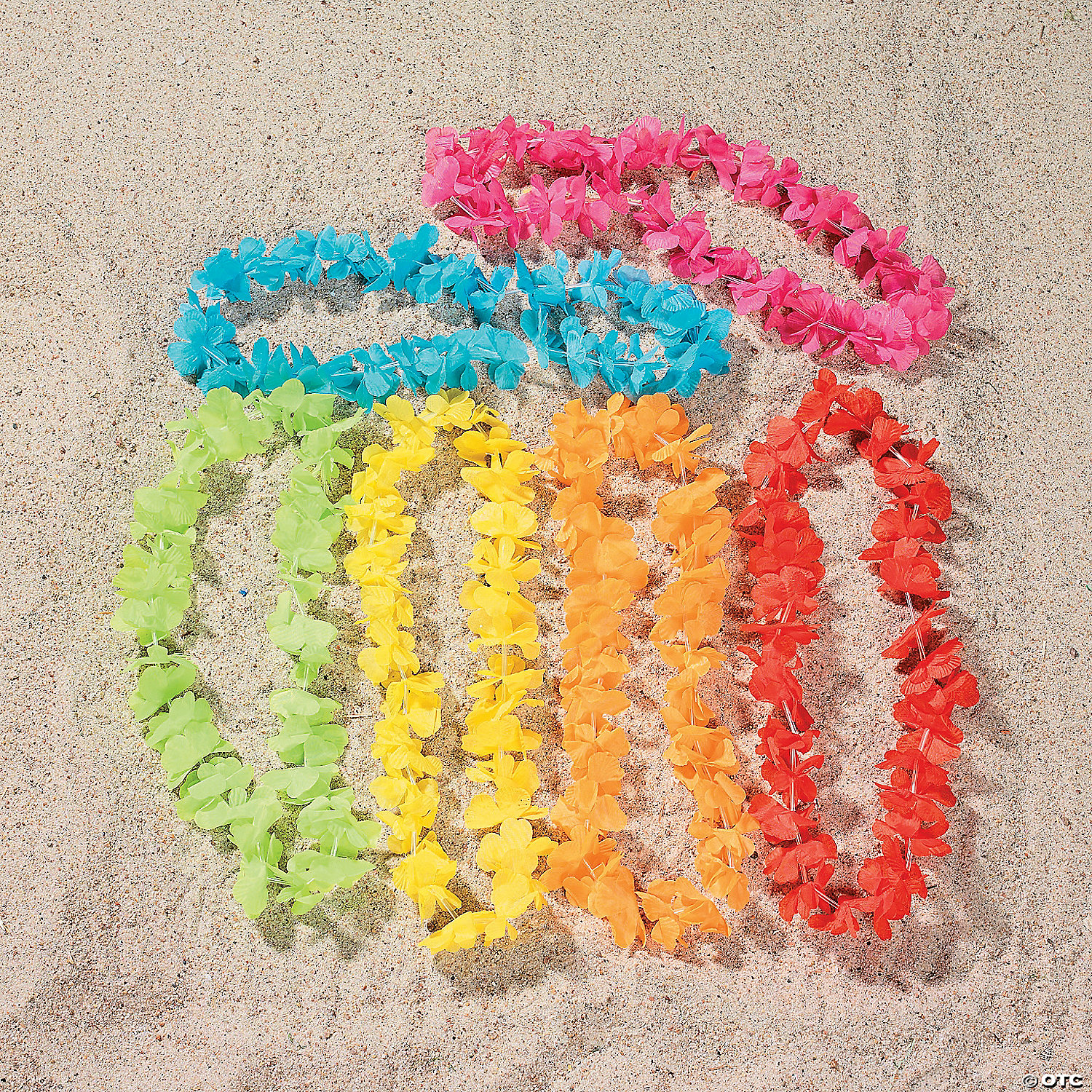 Bright Color Flower Leis | Fun Express