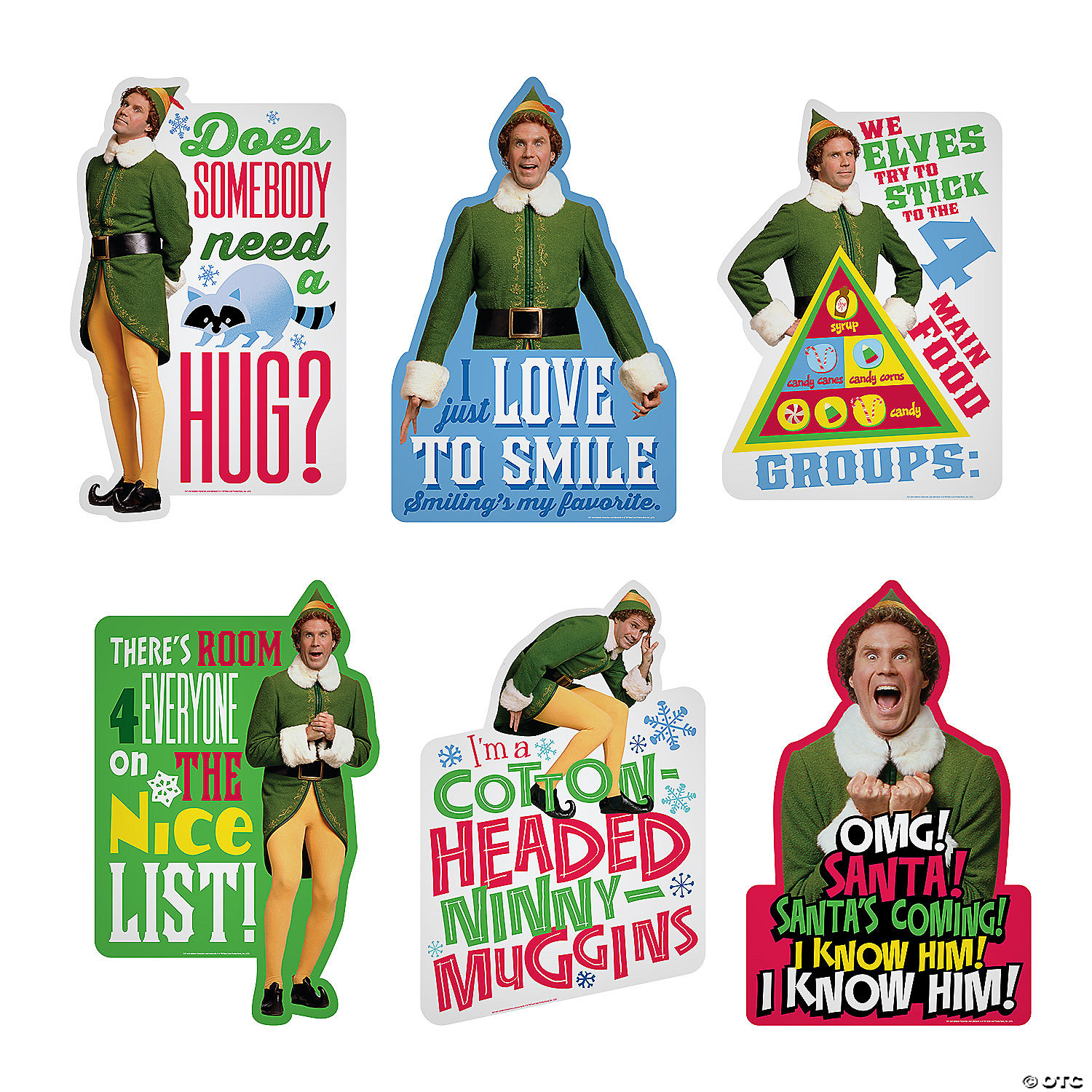 Buddy the Elf™ Cardstock Wall Cutouts