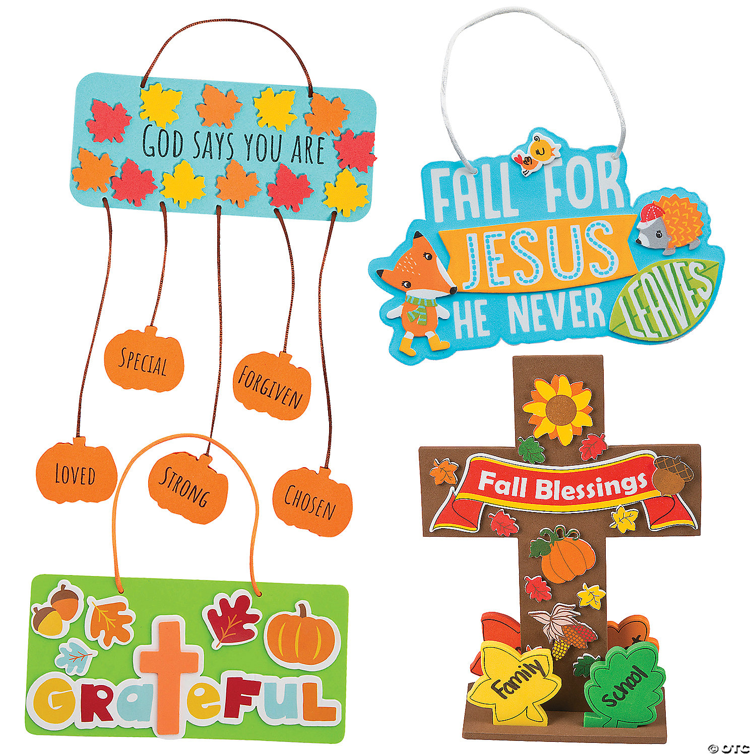 Bulk 120 Pc. Be-Leaf in Jesus Fall Craft Kit Assortment