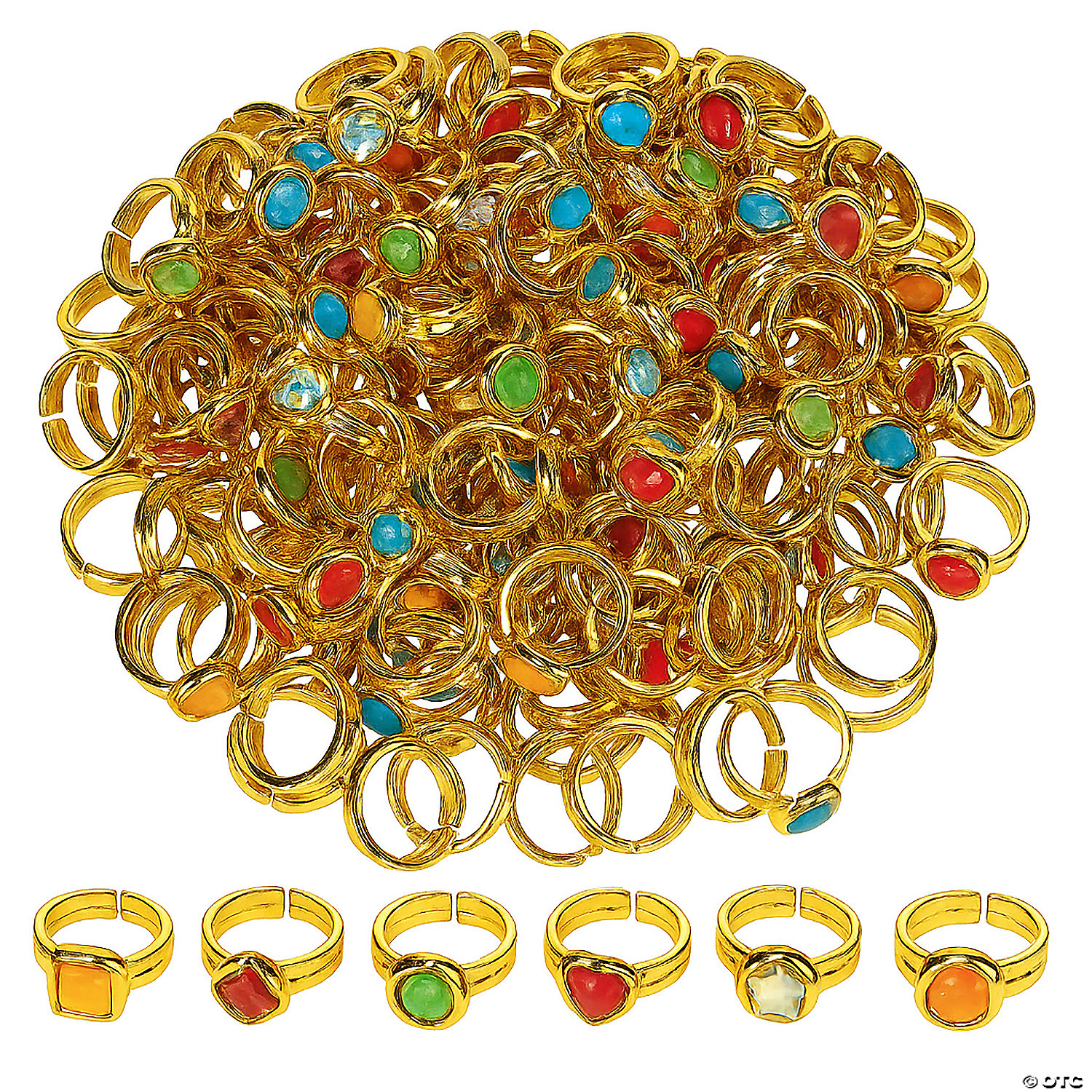 Bulk 144 Pc. Gem Rings | Oriental Trading