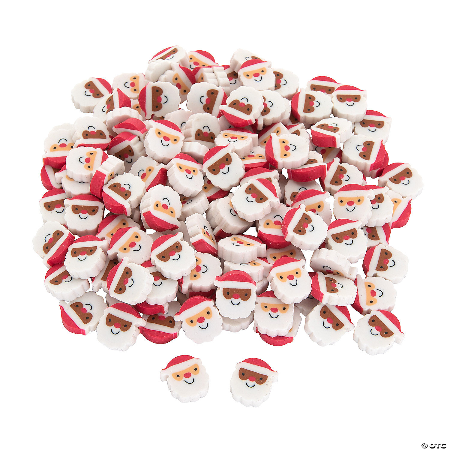 Bulk 144 Pc. Mini Santa Erasers - Discontinued