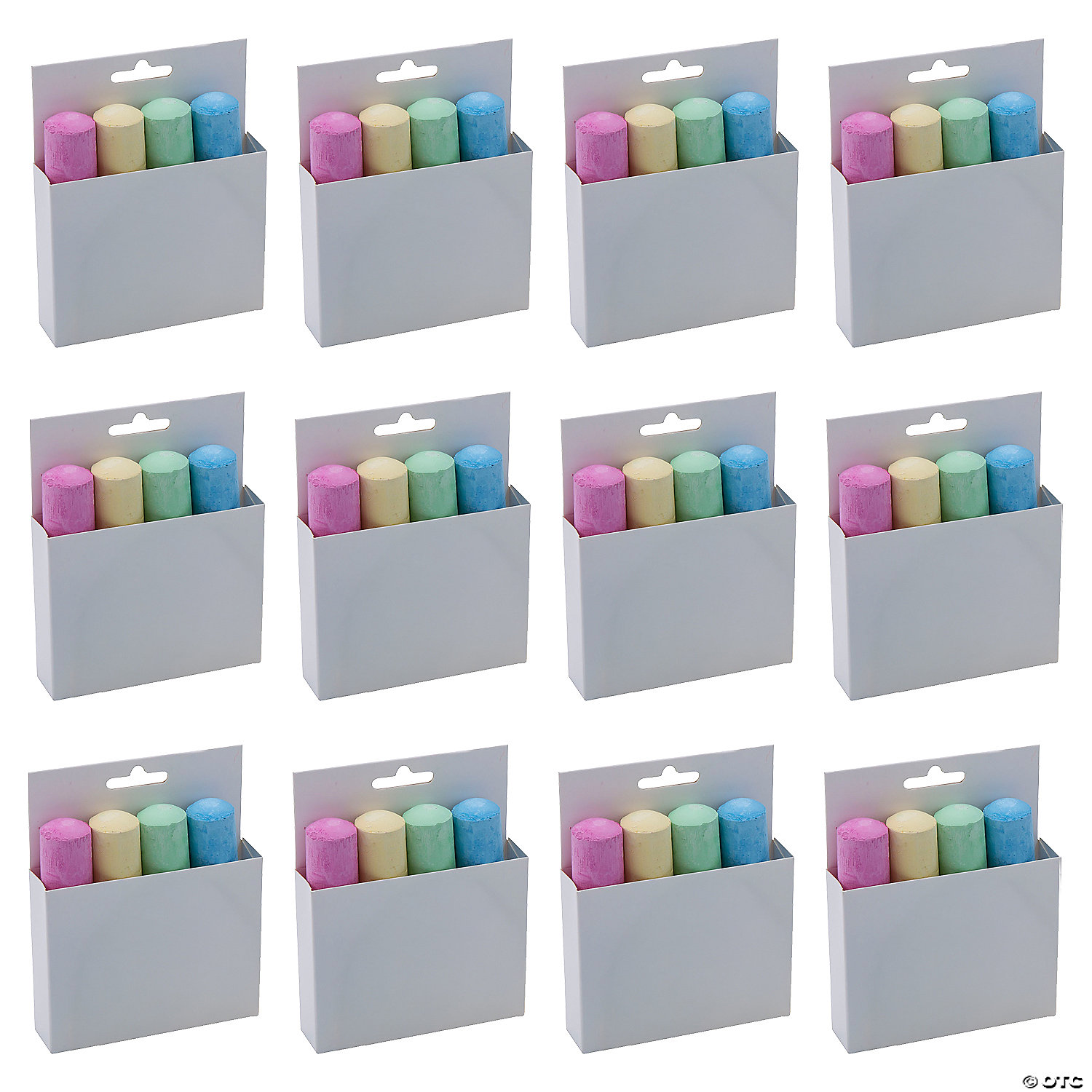 Bulk 4-Count Jumbo Chalk Boxes | Fun Express