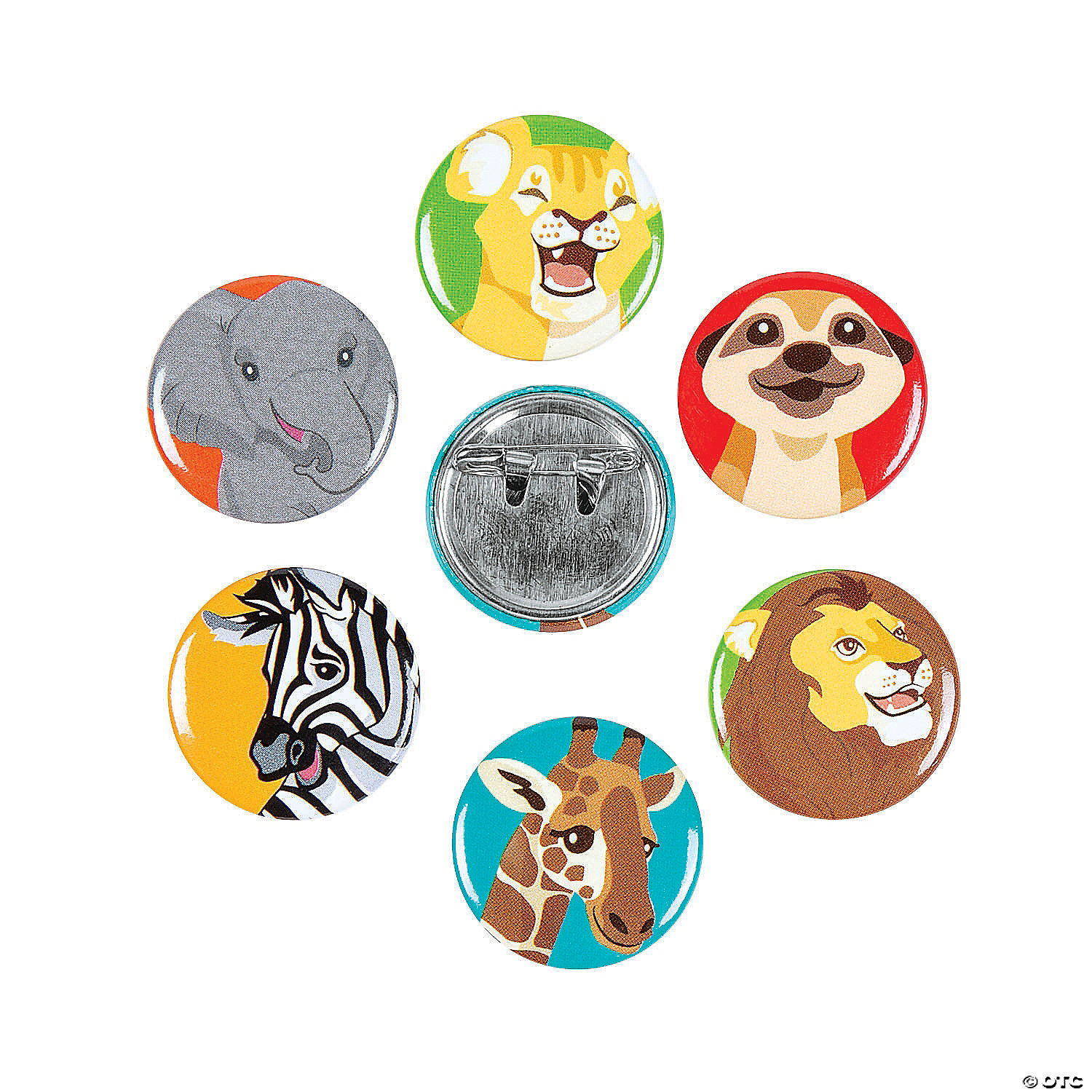 Bulk 48 Pc. African Safari Mini Buttons - Discontinued