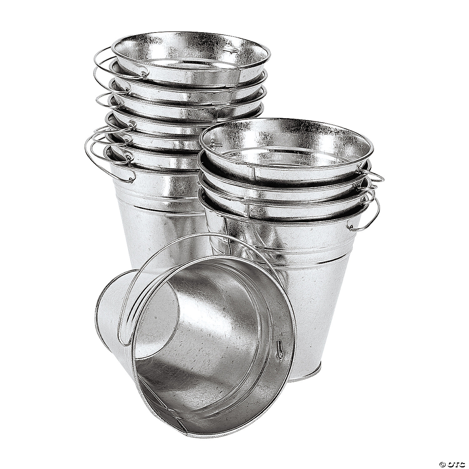Bulk 48 Pc. Galvanized Pails | Fun Express