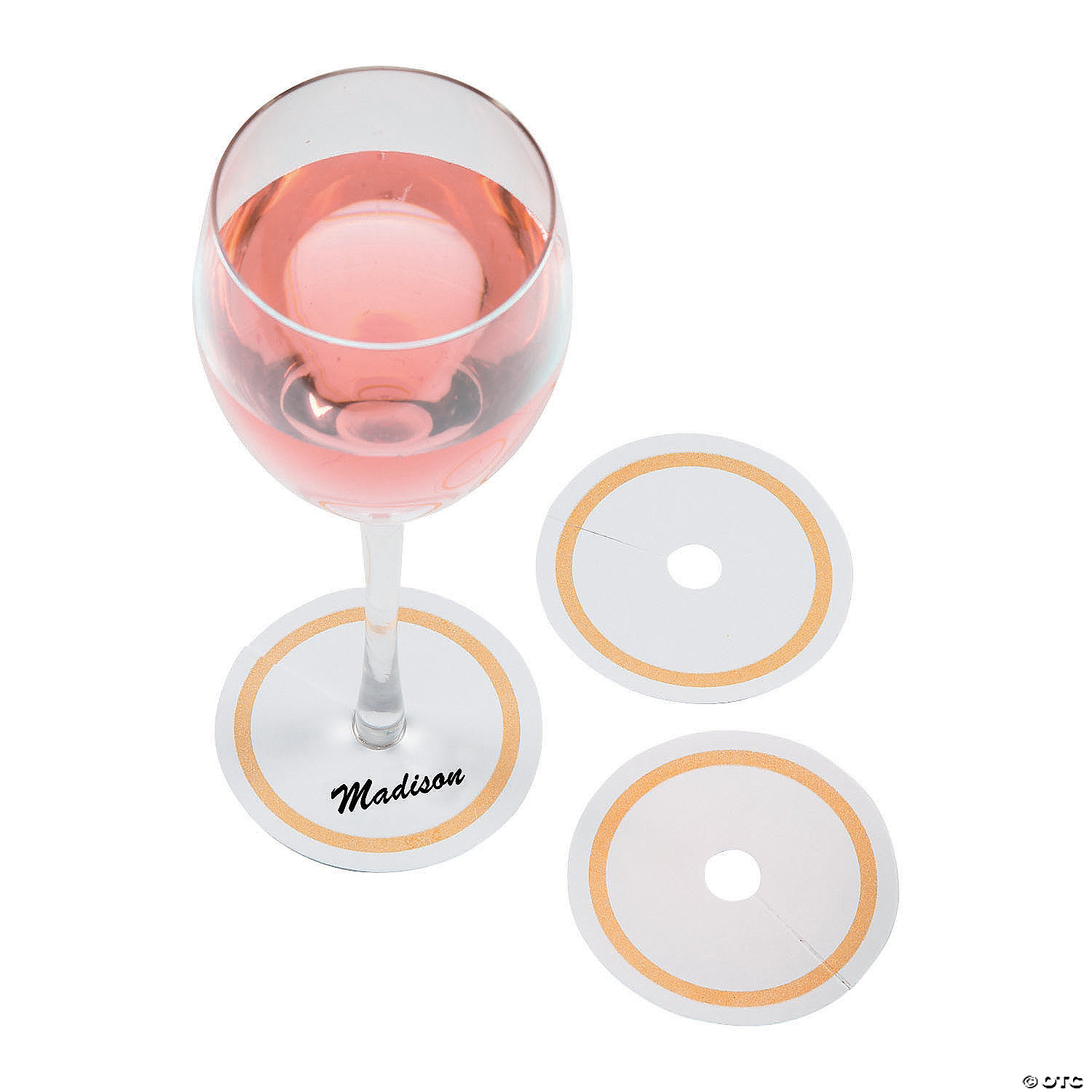 Bulk 50 Pc. Gold Border Drink Collars | Oriental Trading