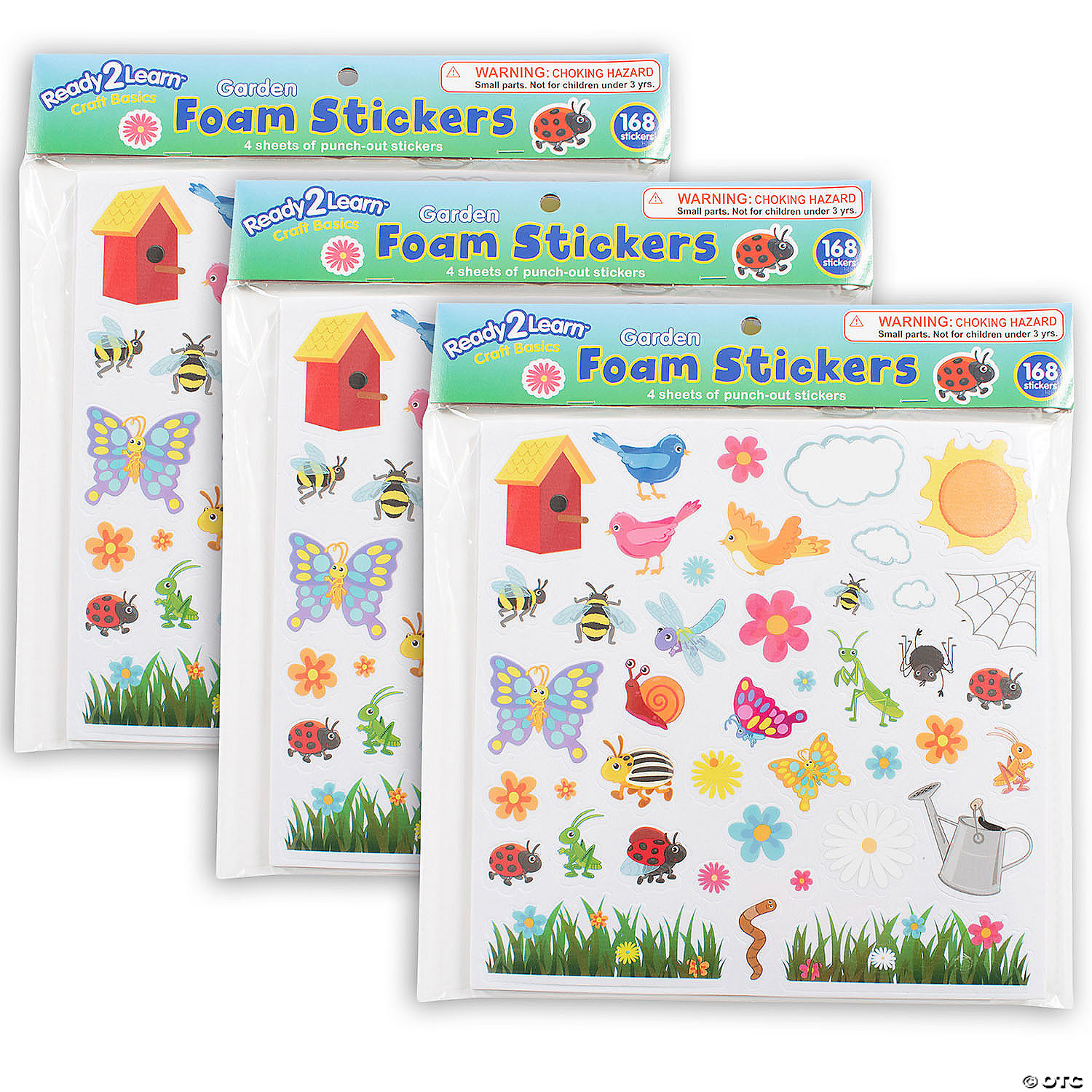 Bulk 504 Pc. Ready 2 Learn Foam Stickers, Garden | Oriental Trading