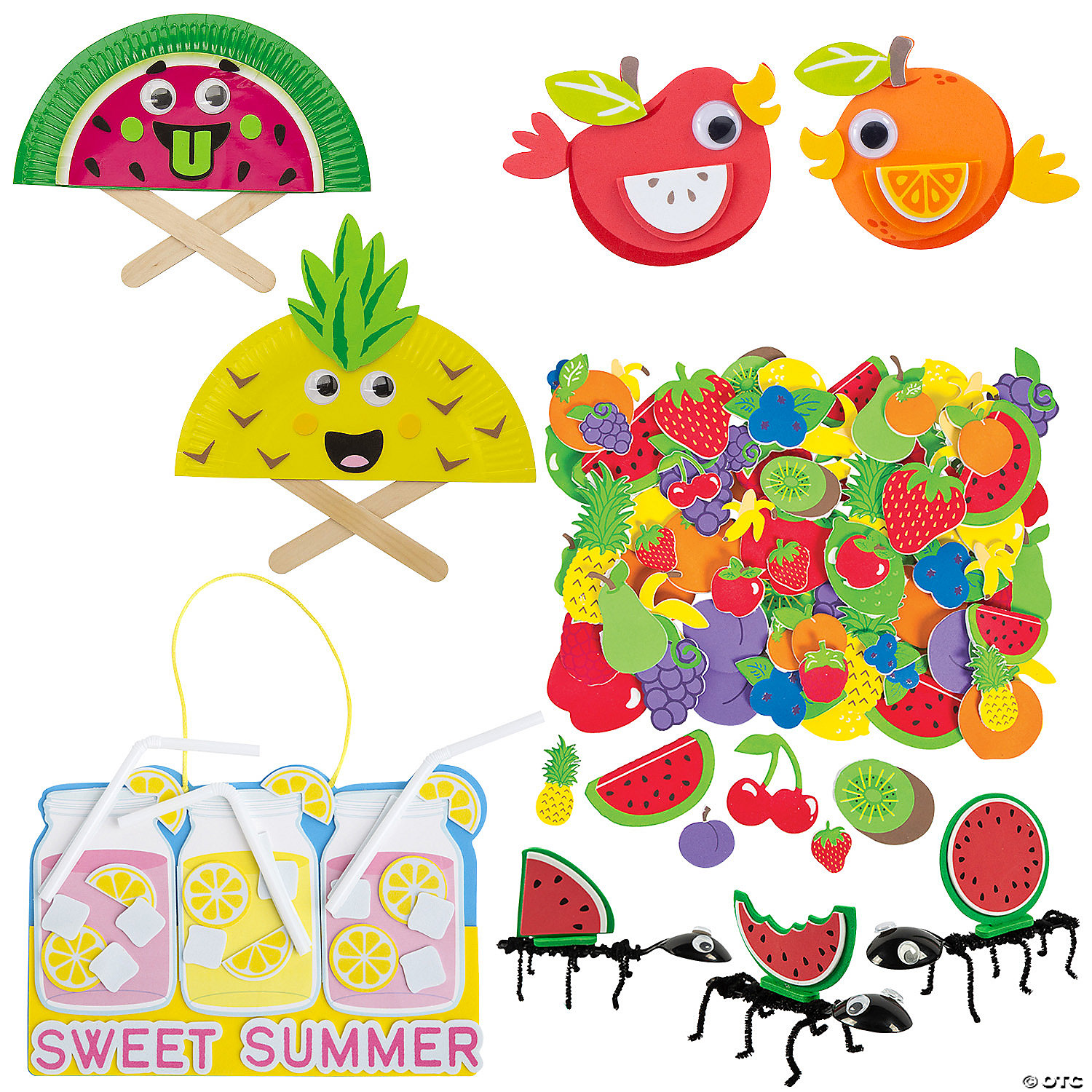 Bulk 548 Pc. Summer Snacks Craft Kit Assortment – Makes 48 | Oriental ...