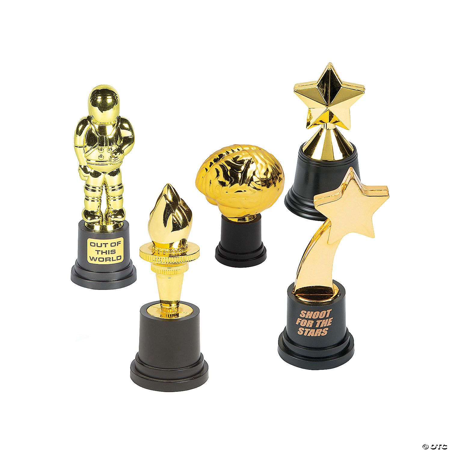 Bulk 60 Pc. Multicolor Plastic Award Trophy Assortment | Oriental Trading
