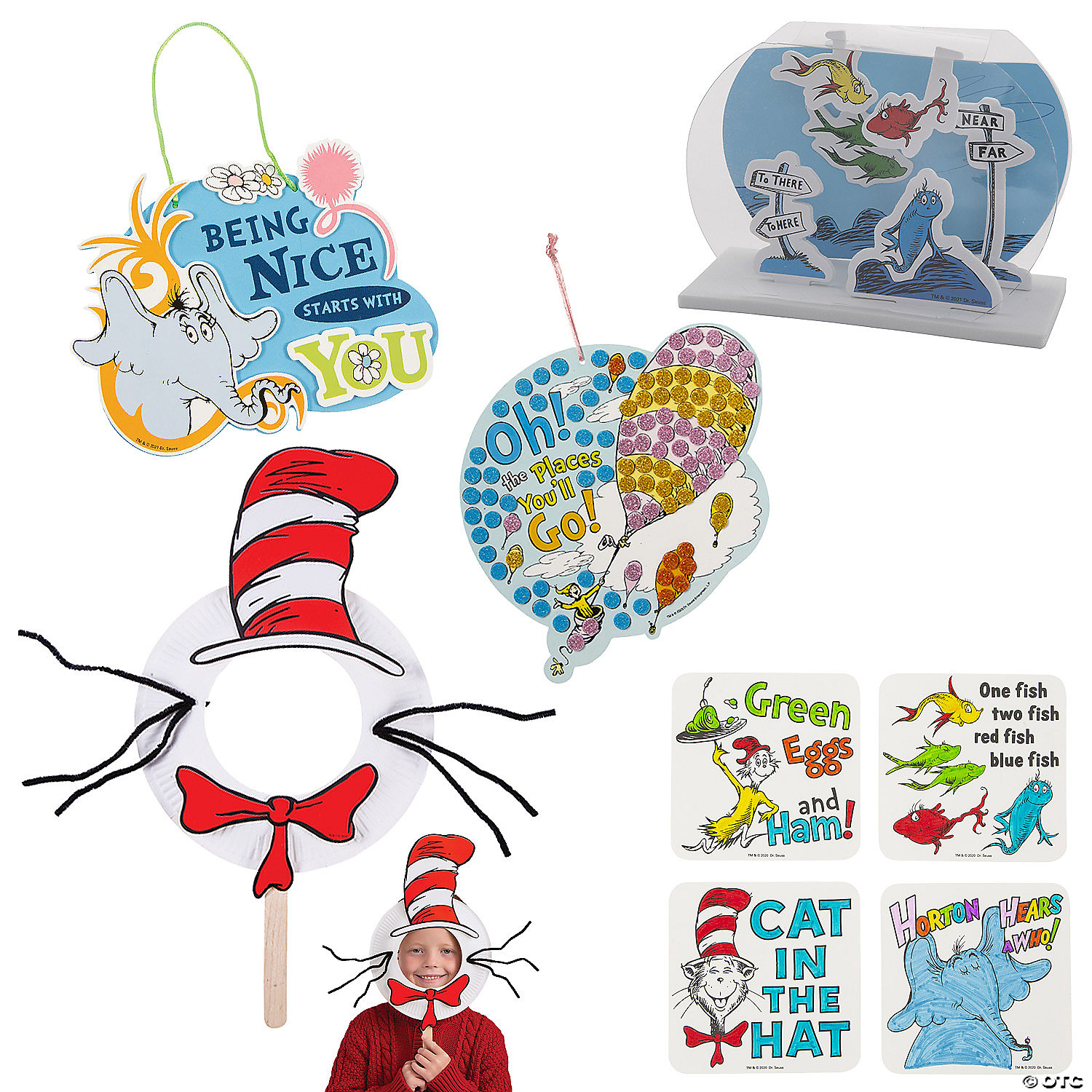 Bulk 60 Pc. Super Dr. Seuss™ Craft Assortment - Discontinued