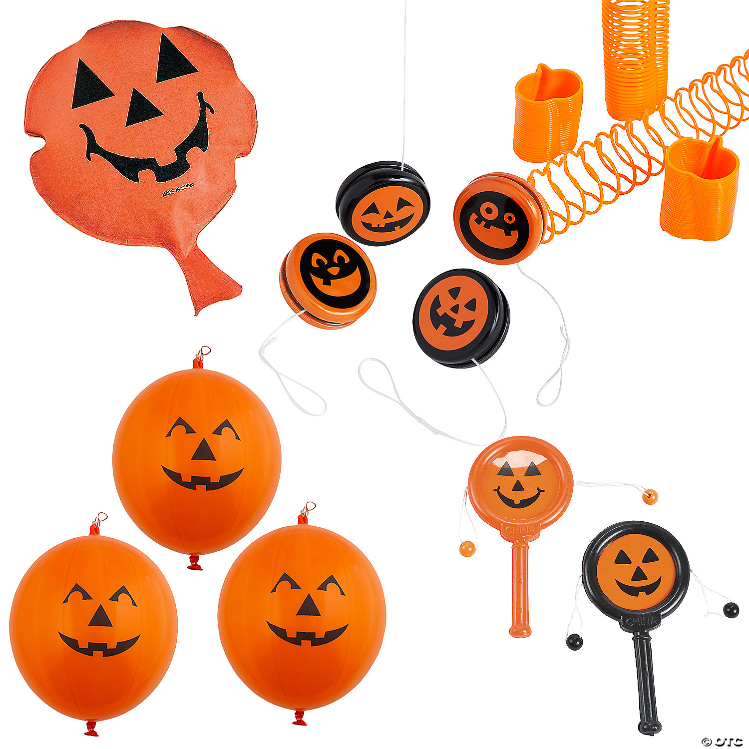 Bulk 60 Pc. Value Halloween Jack-O'-Lantern Toy Assortment