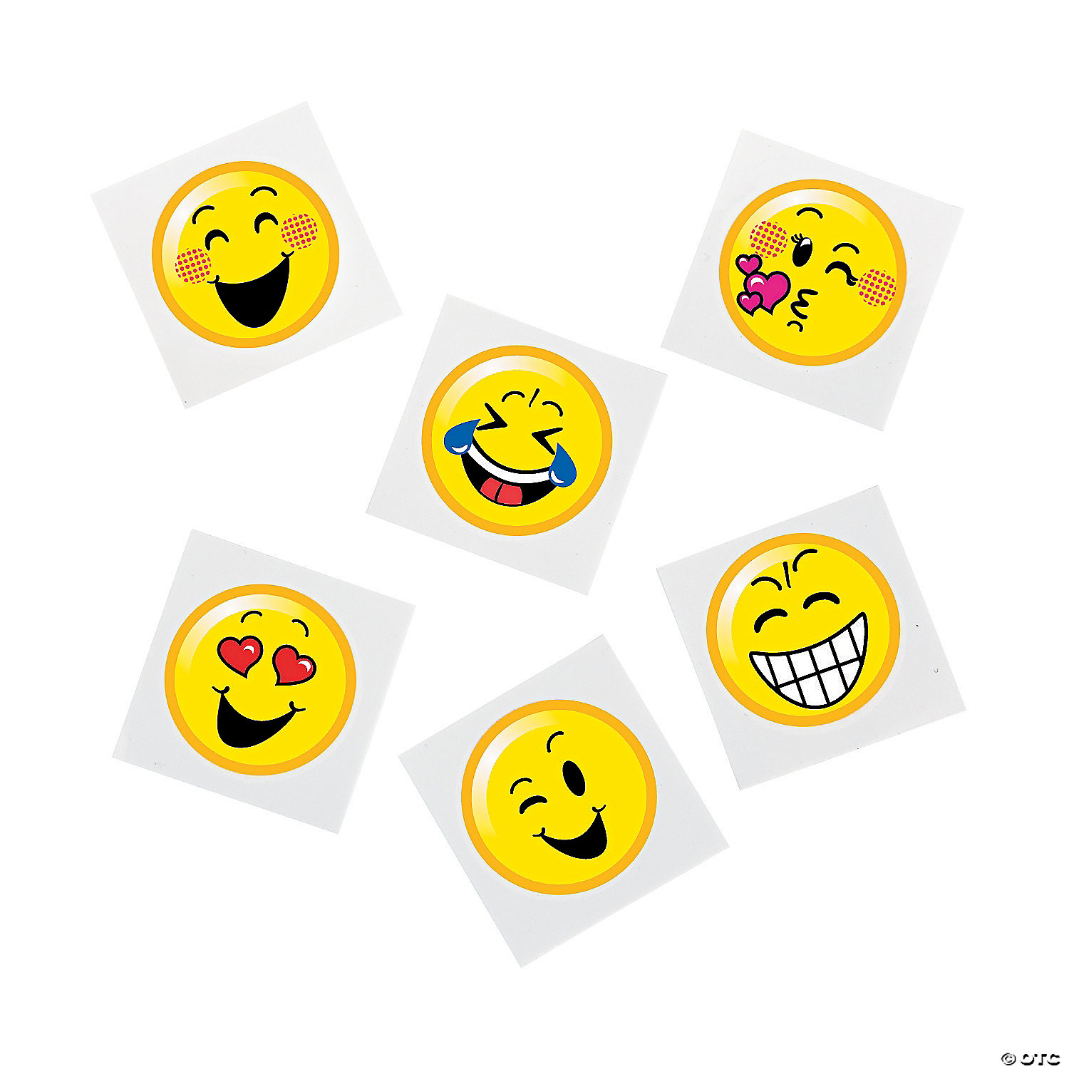 Bulk 72 Pc. Emoji Temporary Tattoo Assortment | Oriental Trading