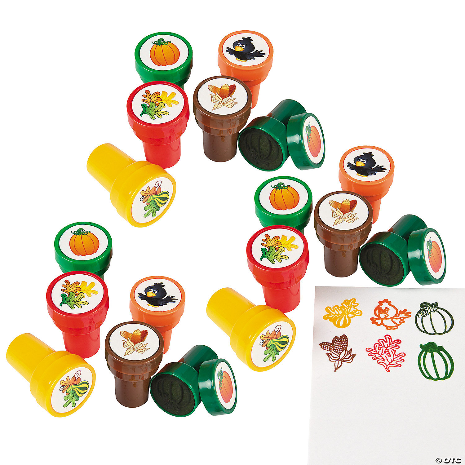 Bulk 72 Pc. Fall Pumpkin Stampers | Oriental Trading
