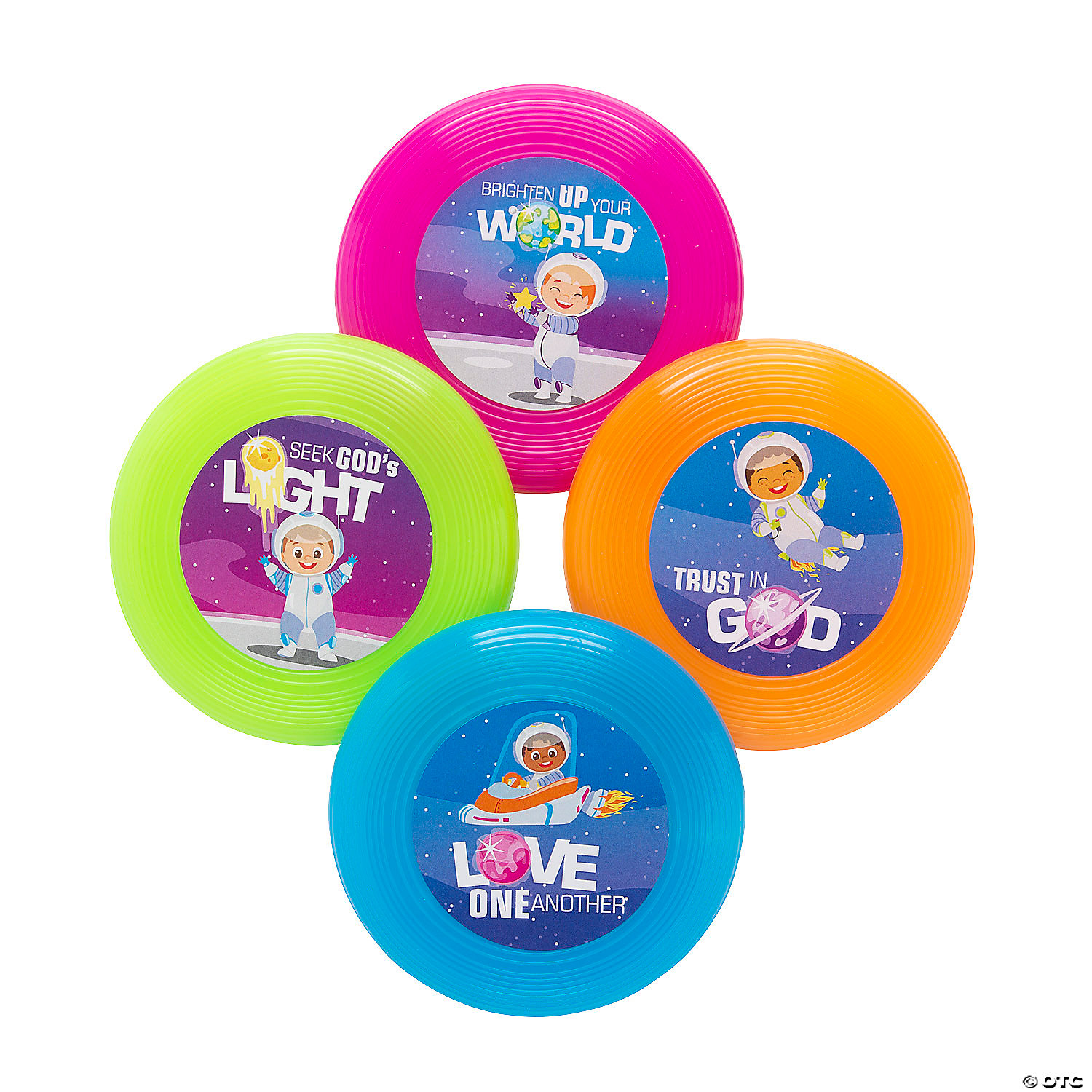 Bulk 72 Pc. Mini Outer Space VBS Flying Discs - Discontinued