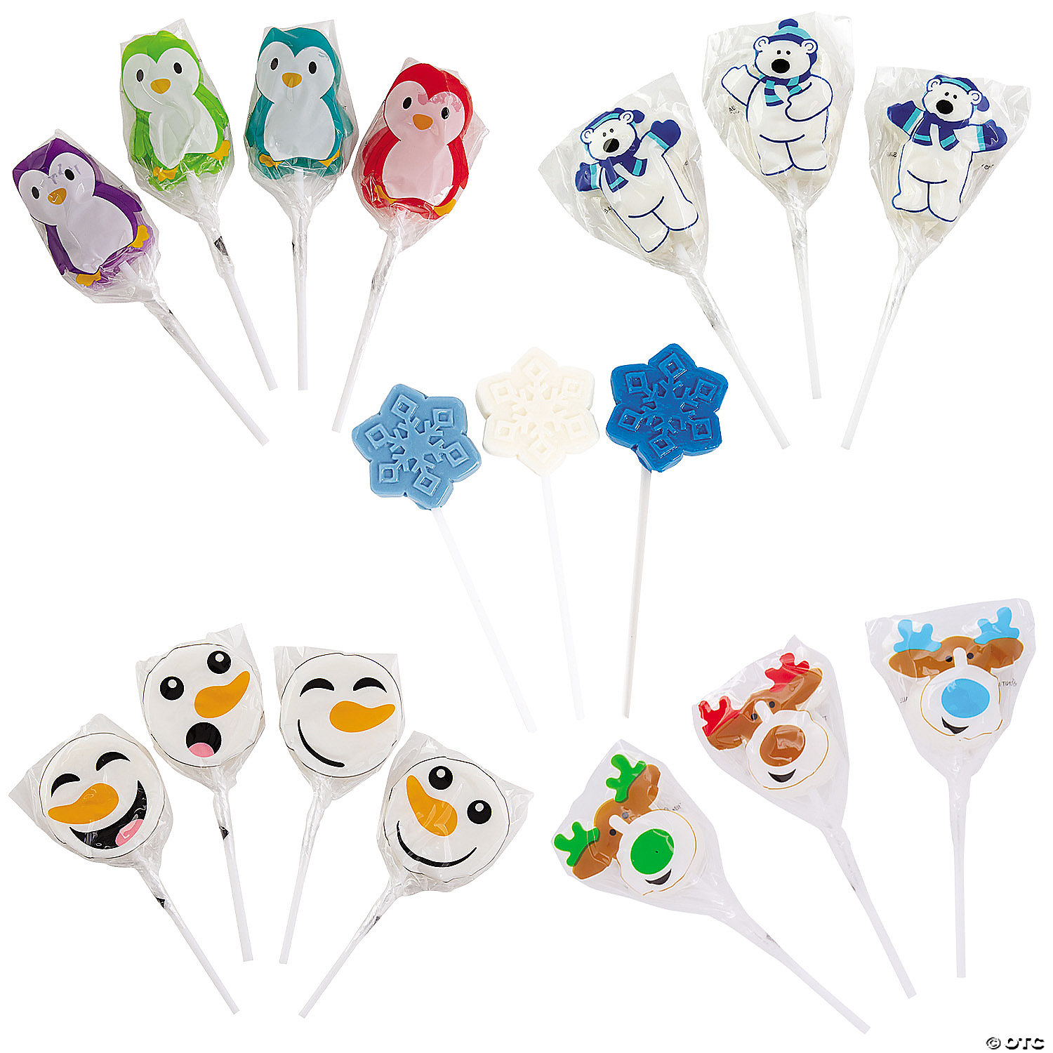 Bulk 72 Pc. Winter Lollipop Assortment