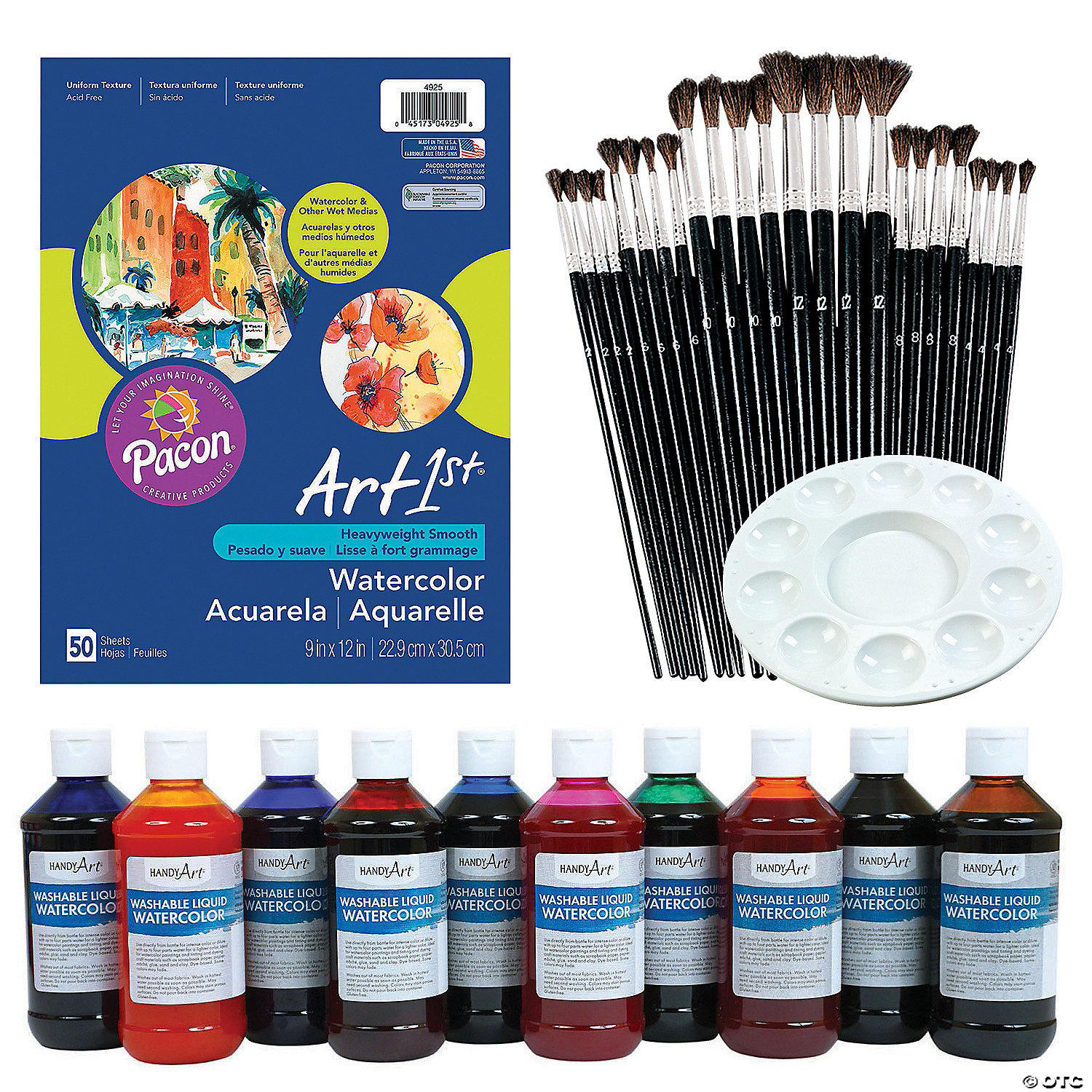 bulk 96 Pc. Liquid Watercolor Paint Kit