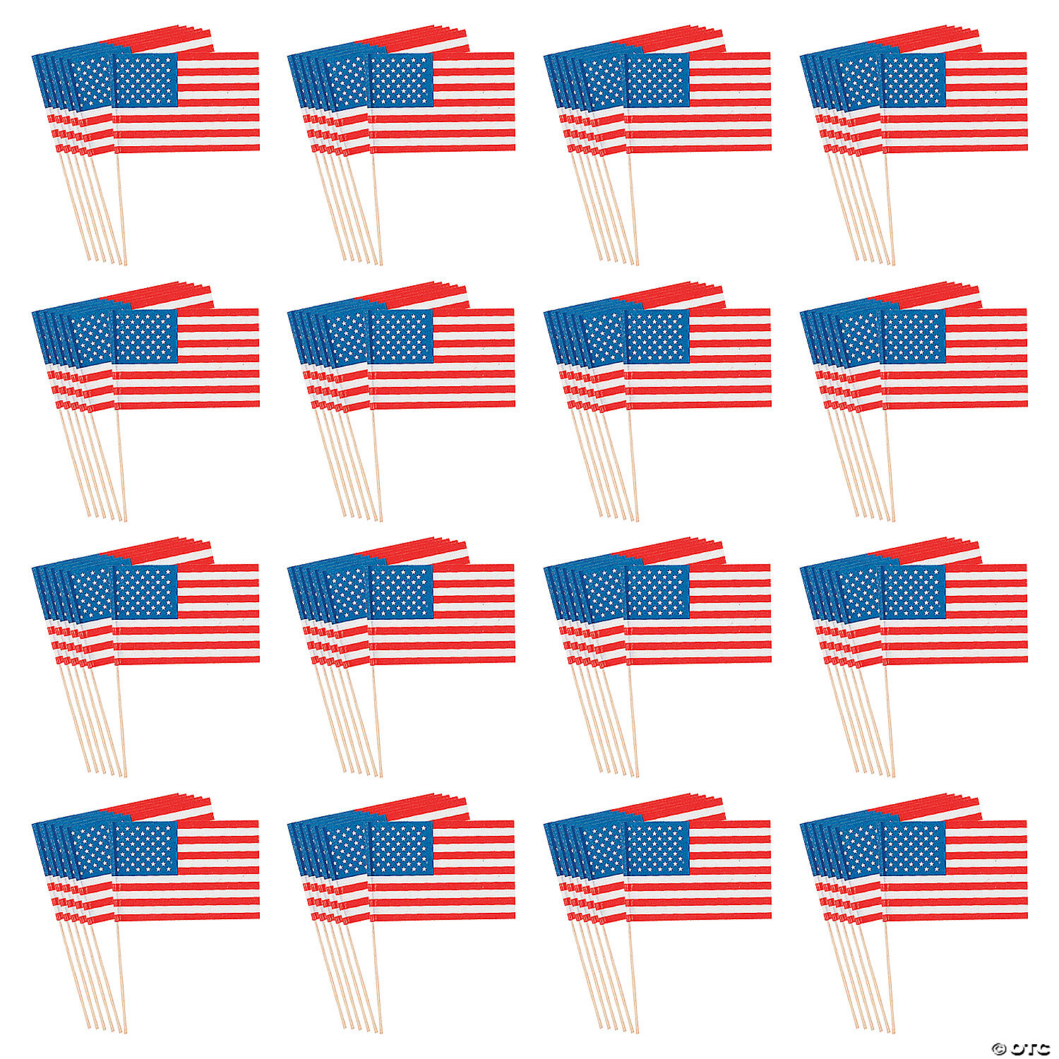 Bulk American Flags on Sticks | Fun Express