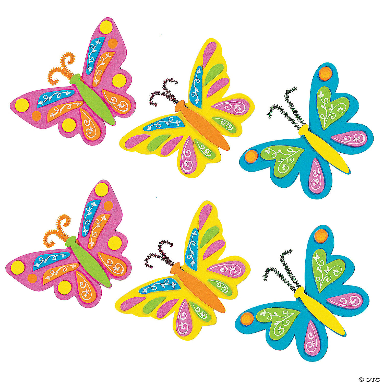 Bulk Butterfly Magnet Craft Kit