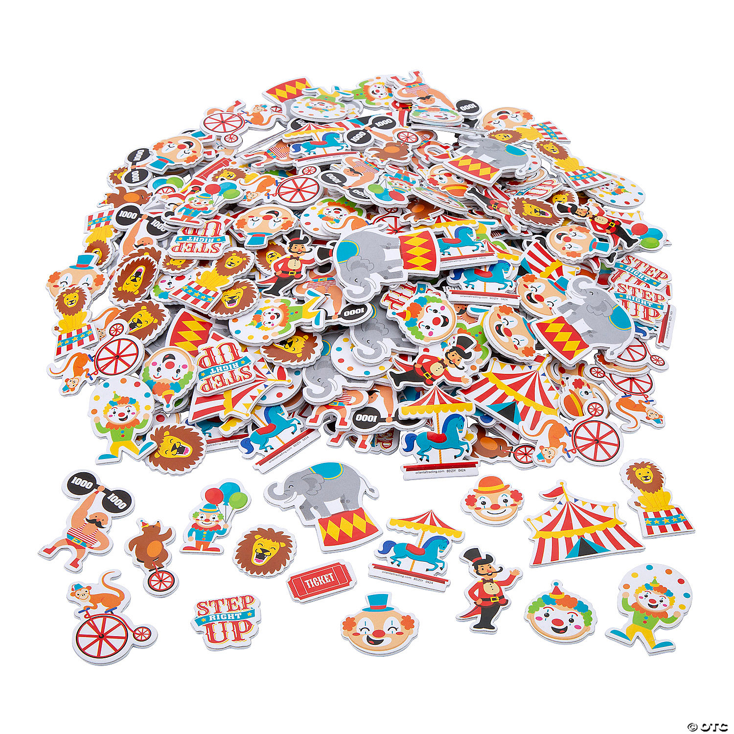 Bulk Circus Self-Adhesive Foam Shapes