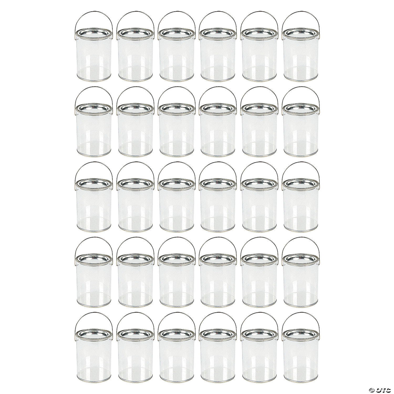 Bulk Clear Plastic Paint Bucket Containers - 30 Pc. | Oriental Trading