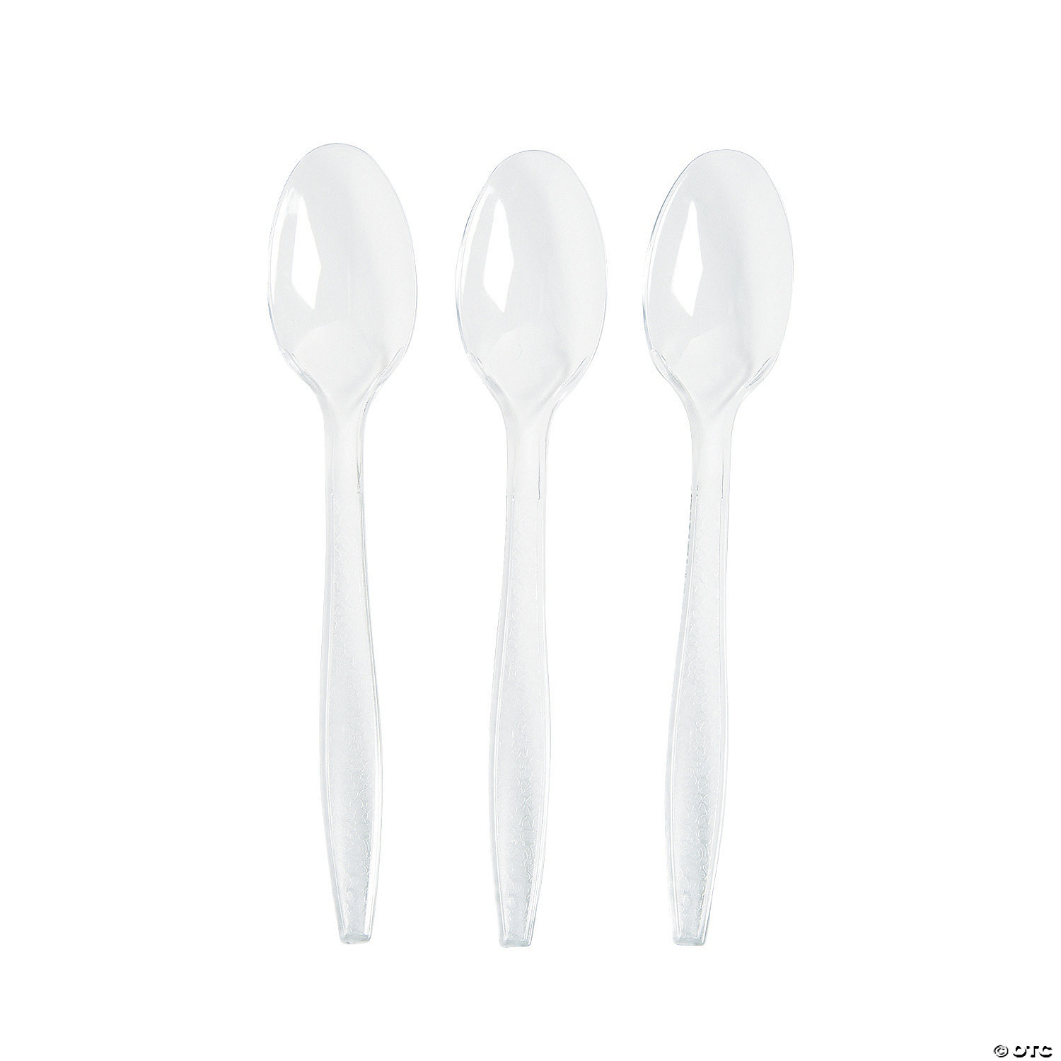 Bulk Clear Plastic Spoons - 50 Ct.