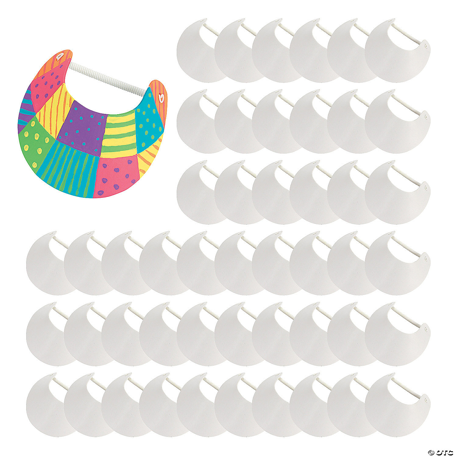 Bulk DIY White Coil Visors