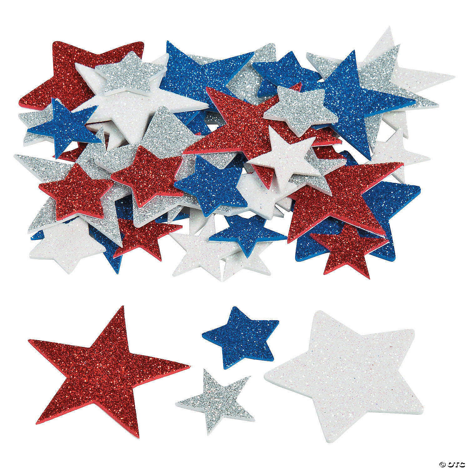 Bulk Fabulous Foam Star Glitter Shapes