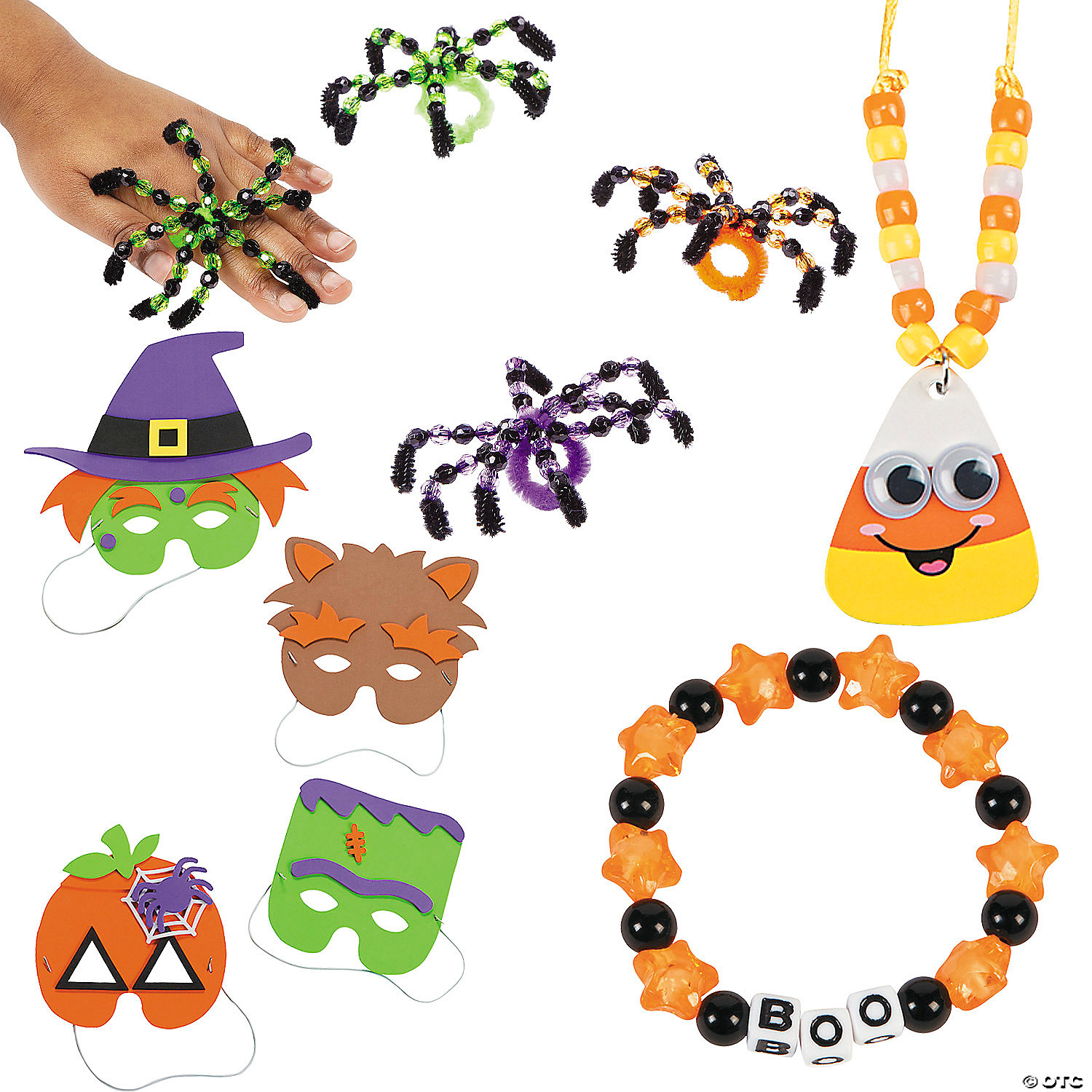 Bulk HalloweenDress Up These Bones Craft Kit Assortment - Makes 48