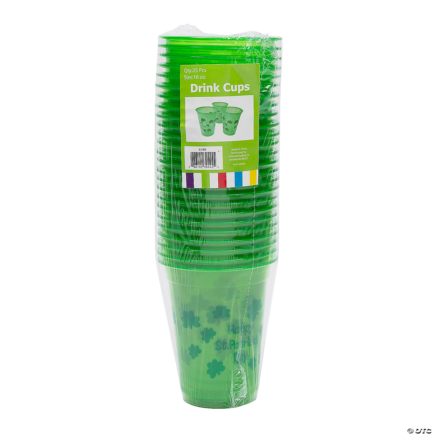 Bulk Happy St. Patrick’s Day Green Shamrock Plastic Cups | Fun Express