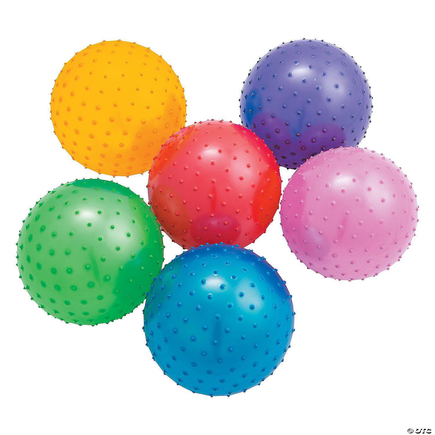 Bulk Inflatable Large Value Spike Balls - 10" | Fun Express
