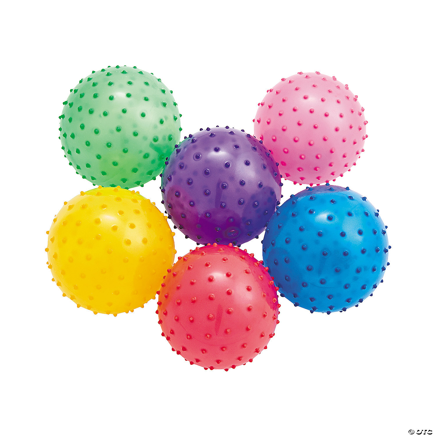 Bulk Inflatable Small Value Spike Balls - 5"