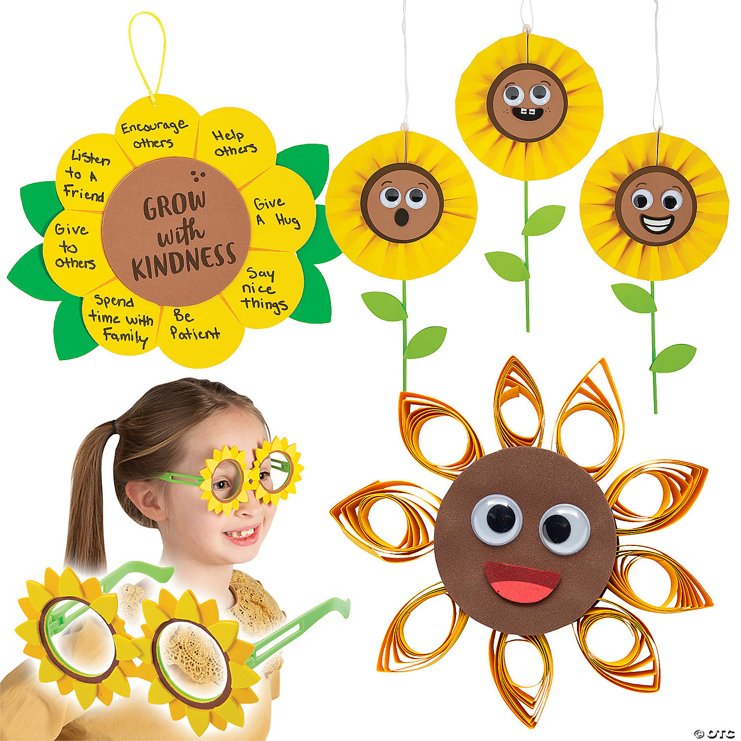Bulk Makes 48 Fall Sunflower Craft Kit Assortment