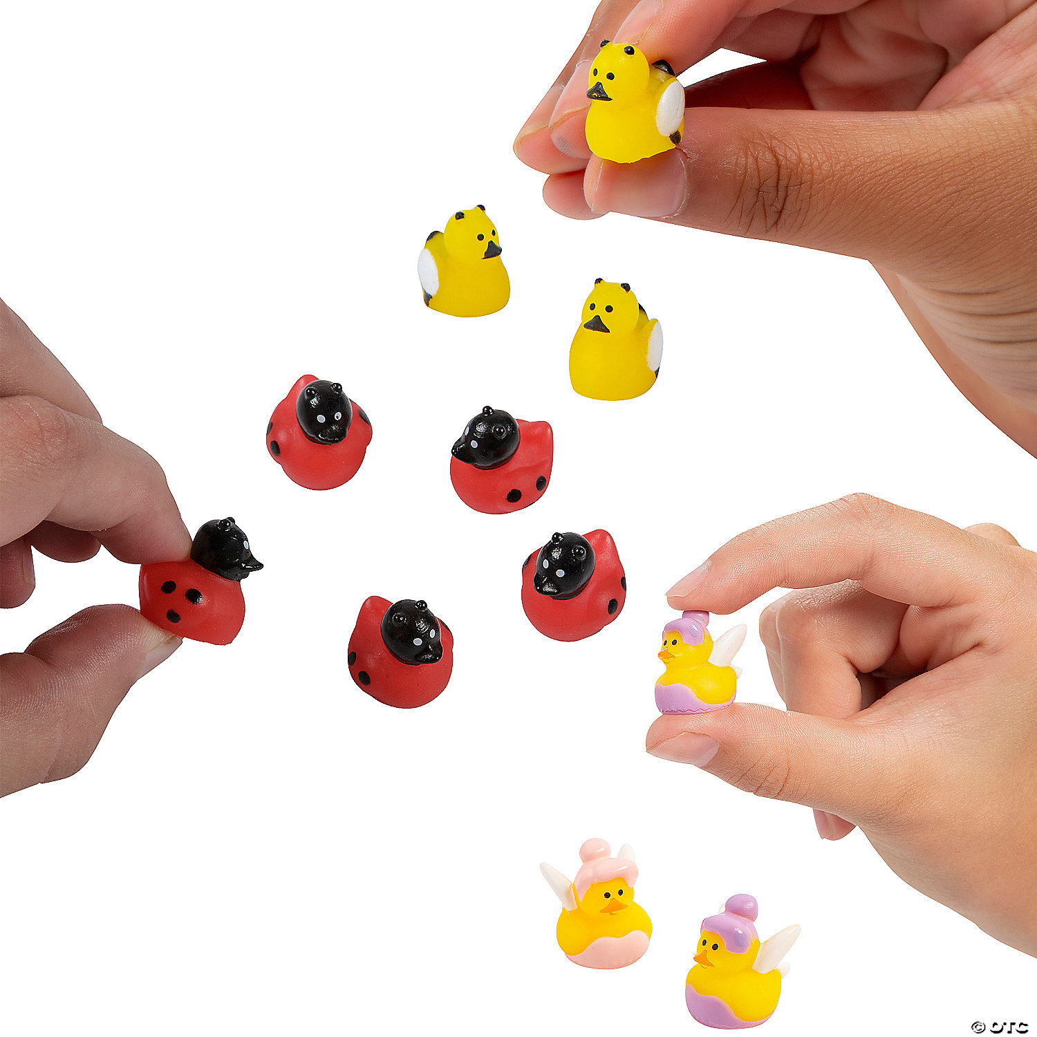 Bulk Micro Garden-Themed Rubber Duck Assortment