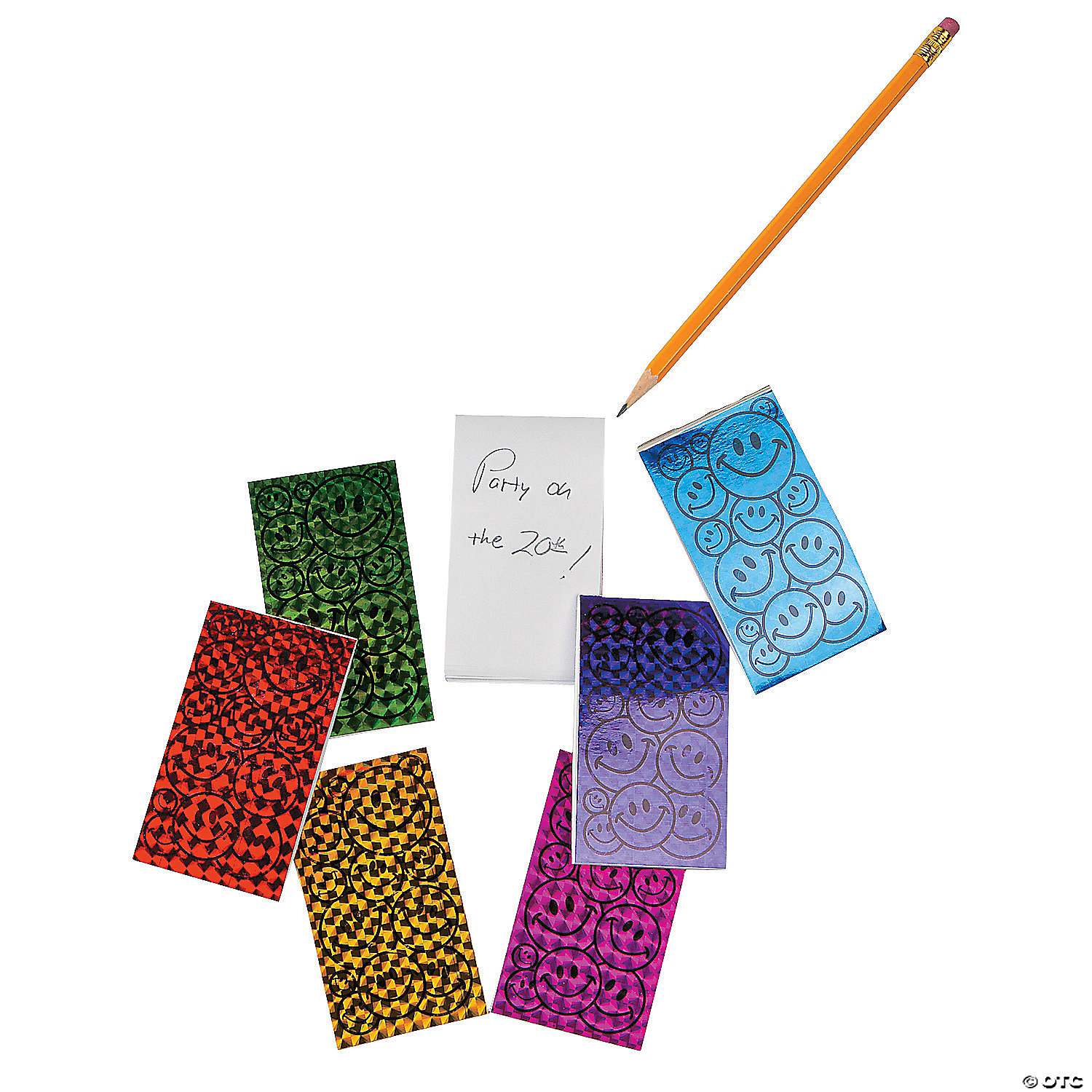 Bulk Mini Laser Smile Face Paper Notepads