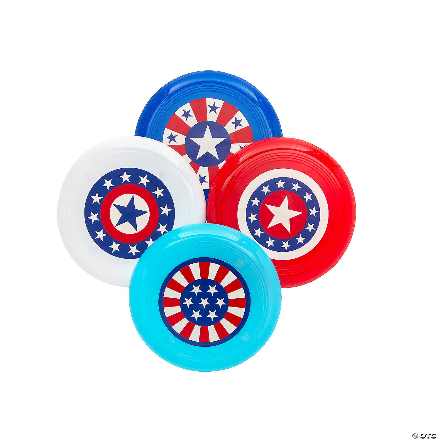 Bulk Mini Patriotic Flying Discs | Fun Express