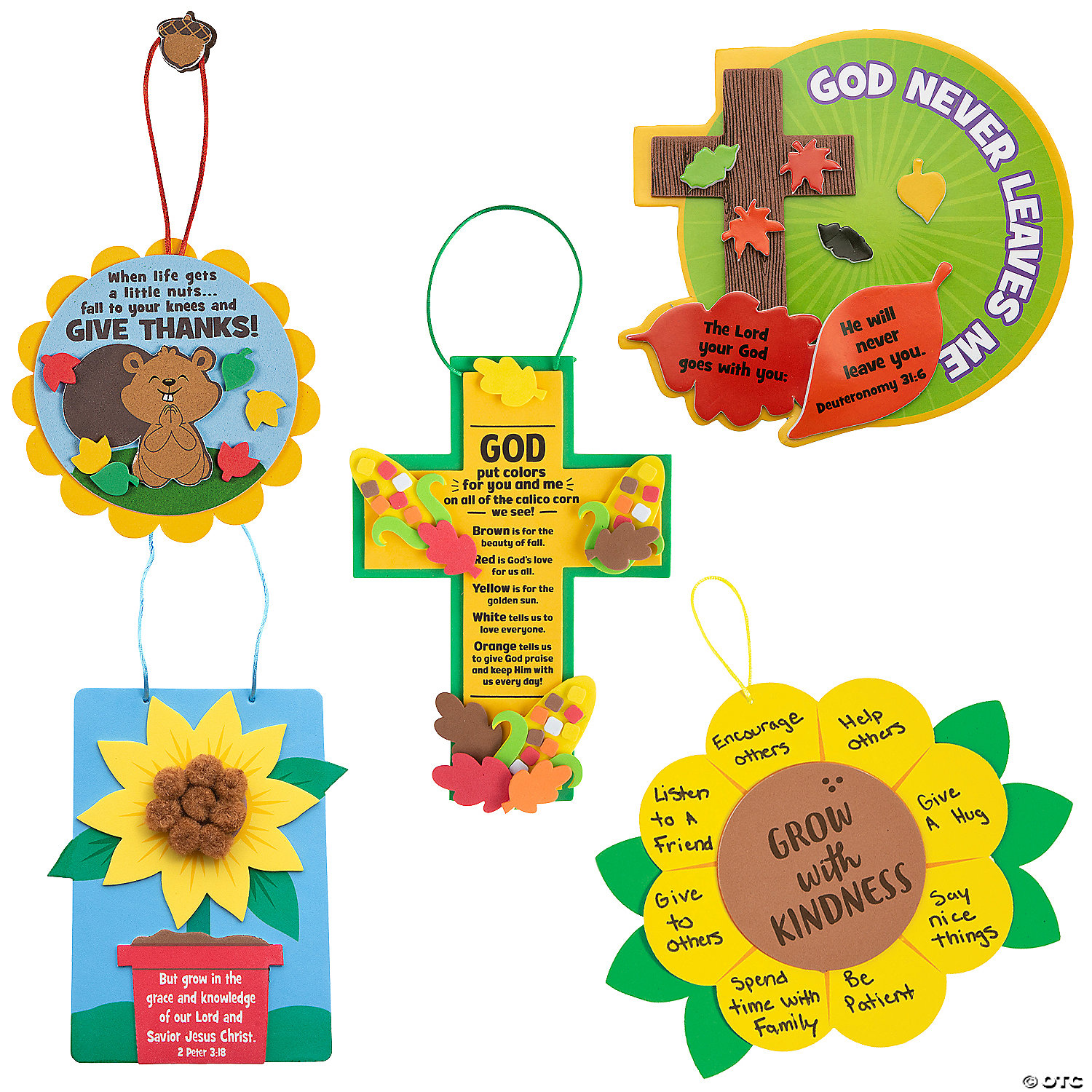 Bulk Religious Fall Activity Craft Kit Assortment - Makes 120