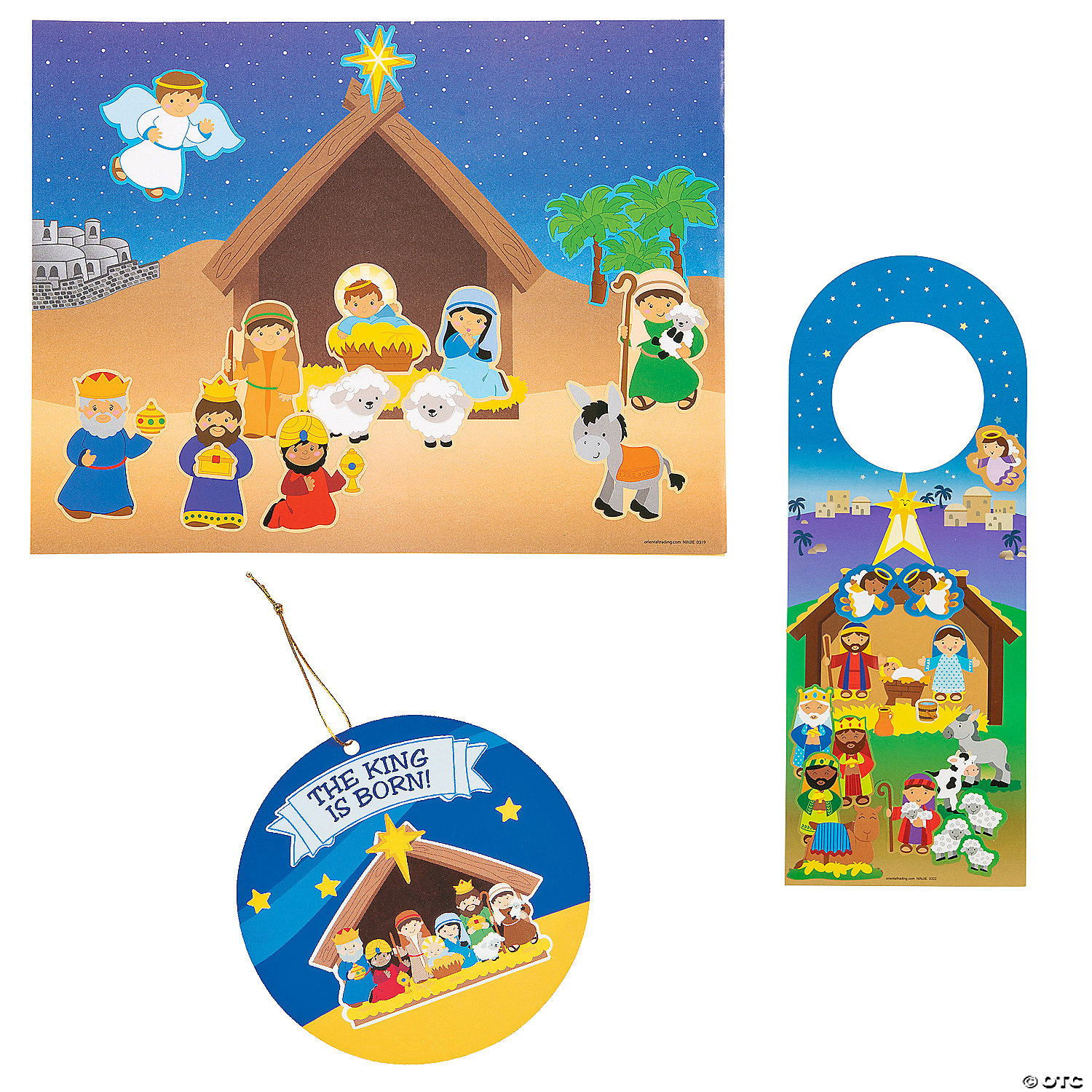 Bulk Religious Nativity Sticker Scene Assortment