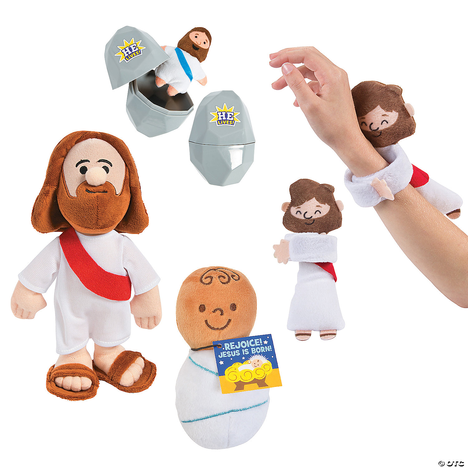 Bulk Religious Stuffed Jesus Characters Assortment