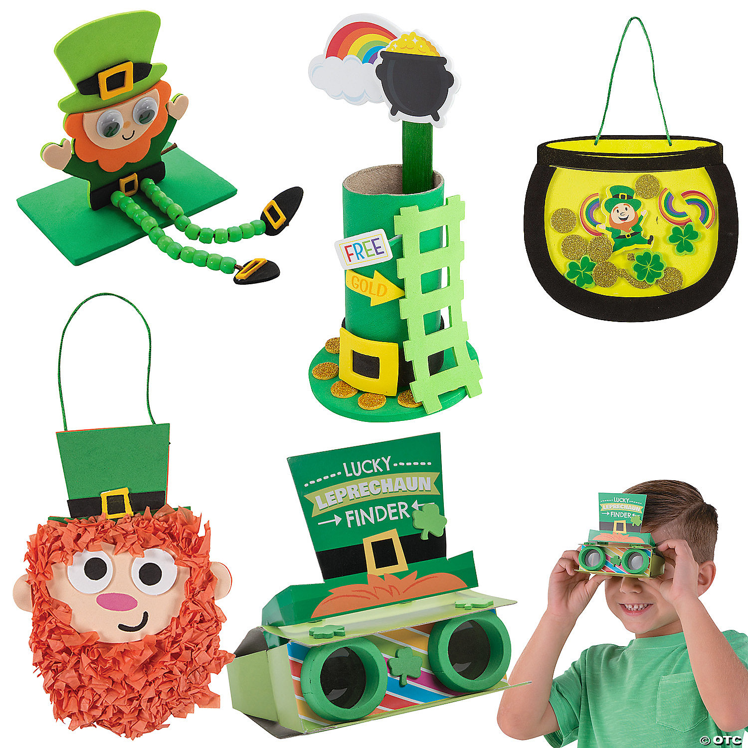 Bulk St. Patrick’s Day Leprechaun Craft Kit Assortment | Fun Express