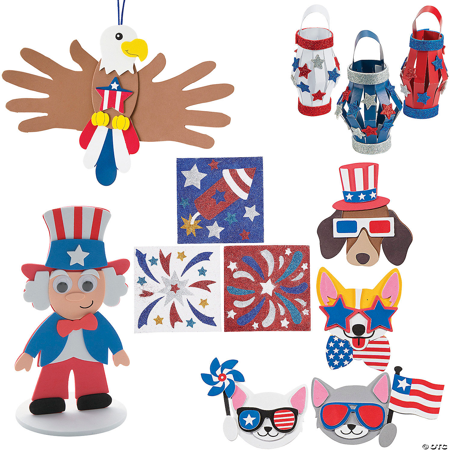 Bulk Super Patriotic Craft Kit | Fun Express