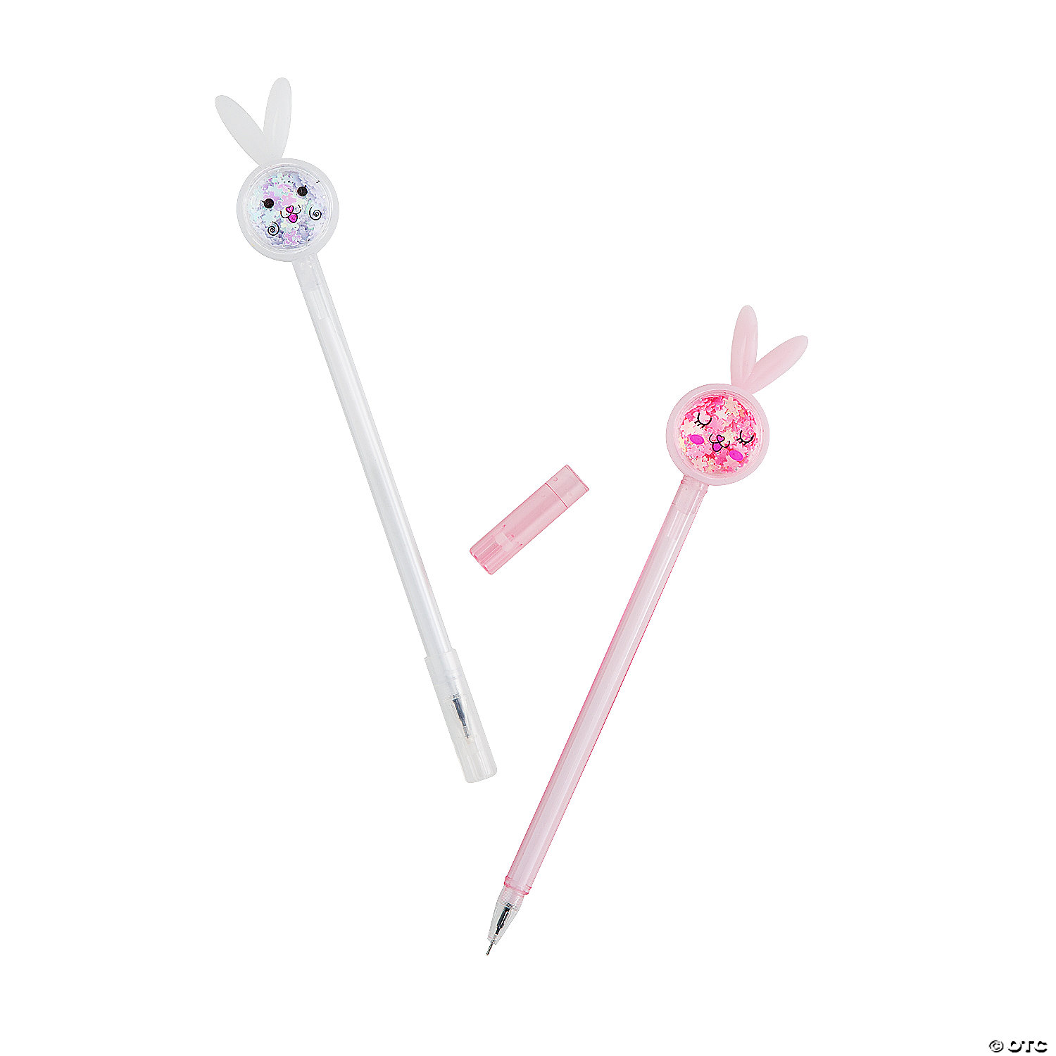 Bunny Glitter Head Pens - 12 Pc. - Discontinued