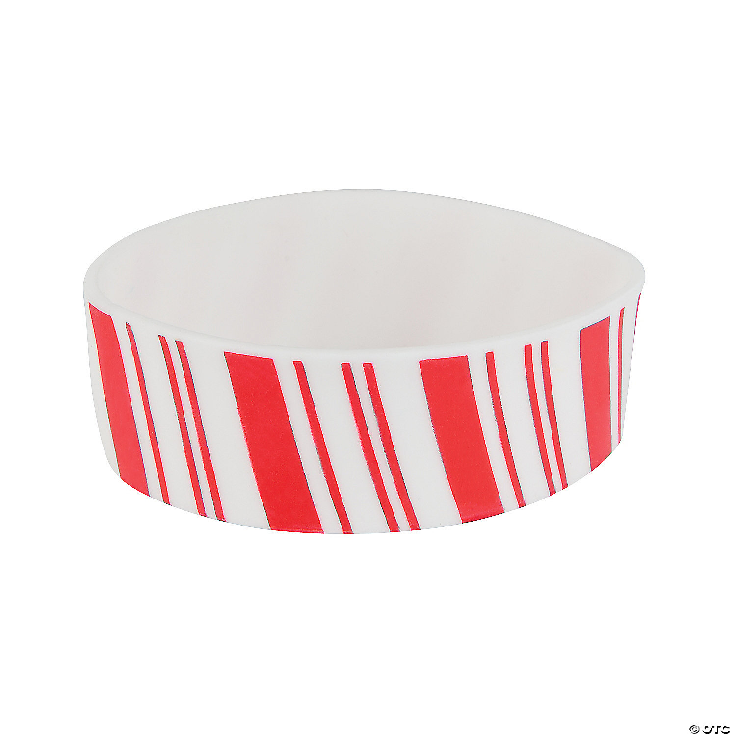 Candy Cane Big Band Rubber Bracelets