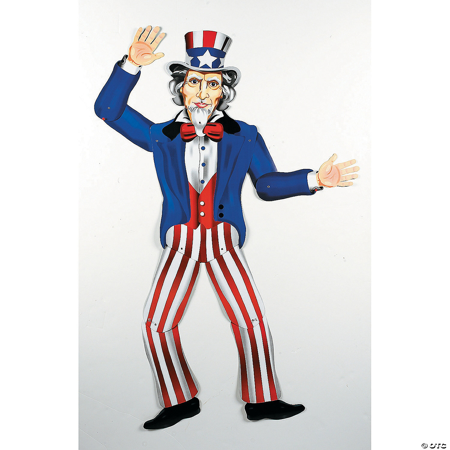Cardboard Large Uncle Sam Jointed Cutout