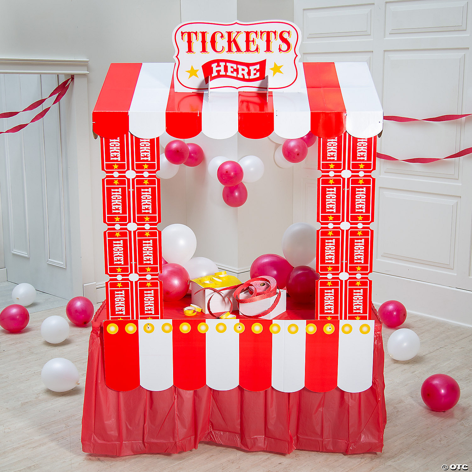 Carnival Tabletop Ticket Booth Kit with Frame - 109 Pc.