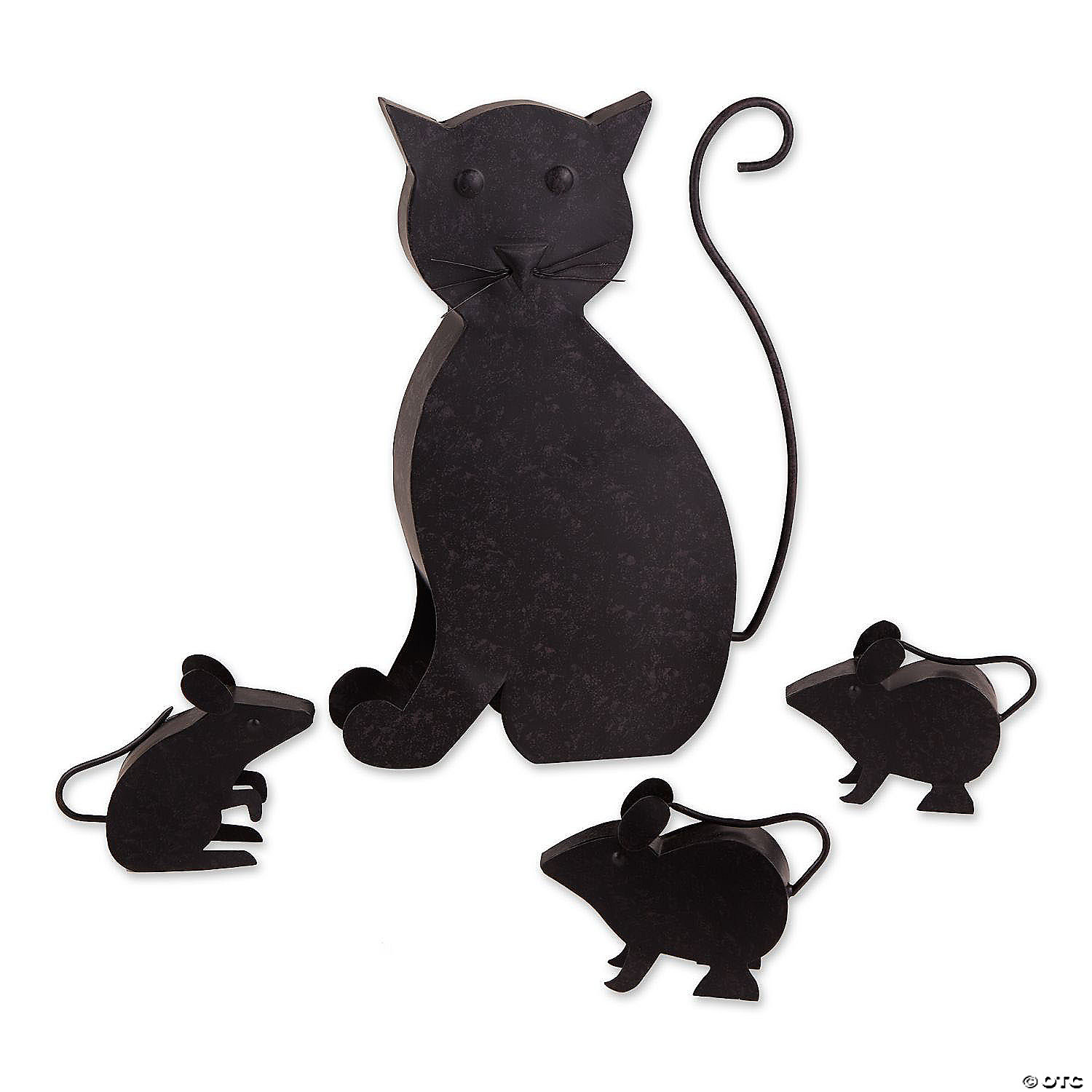 Cat With Mice Sculpture